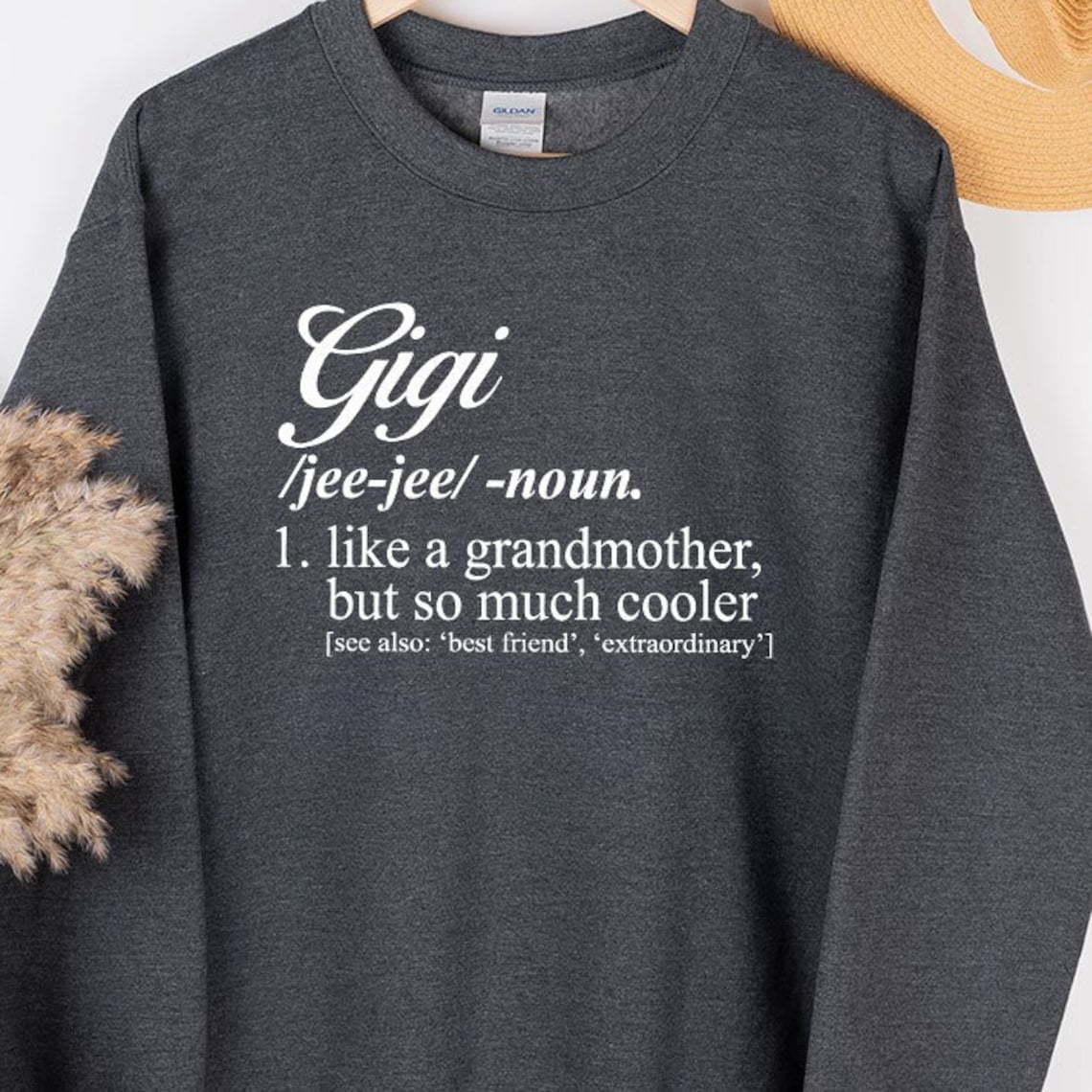 Bluey Gigi Definition Sweatshirt, Gigi Sweatshirt, Grandma Sweatshirt ...