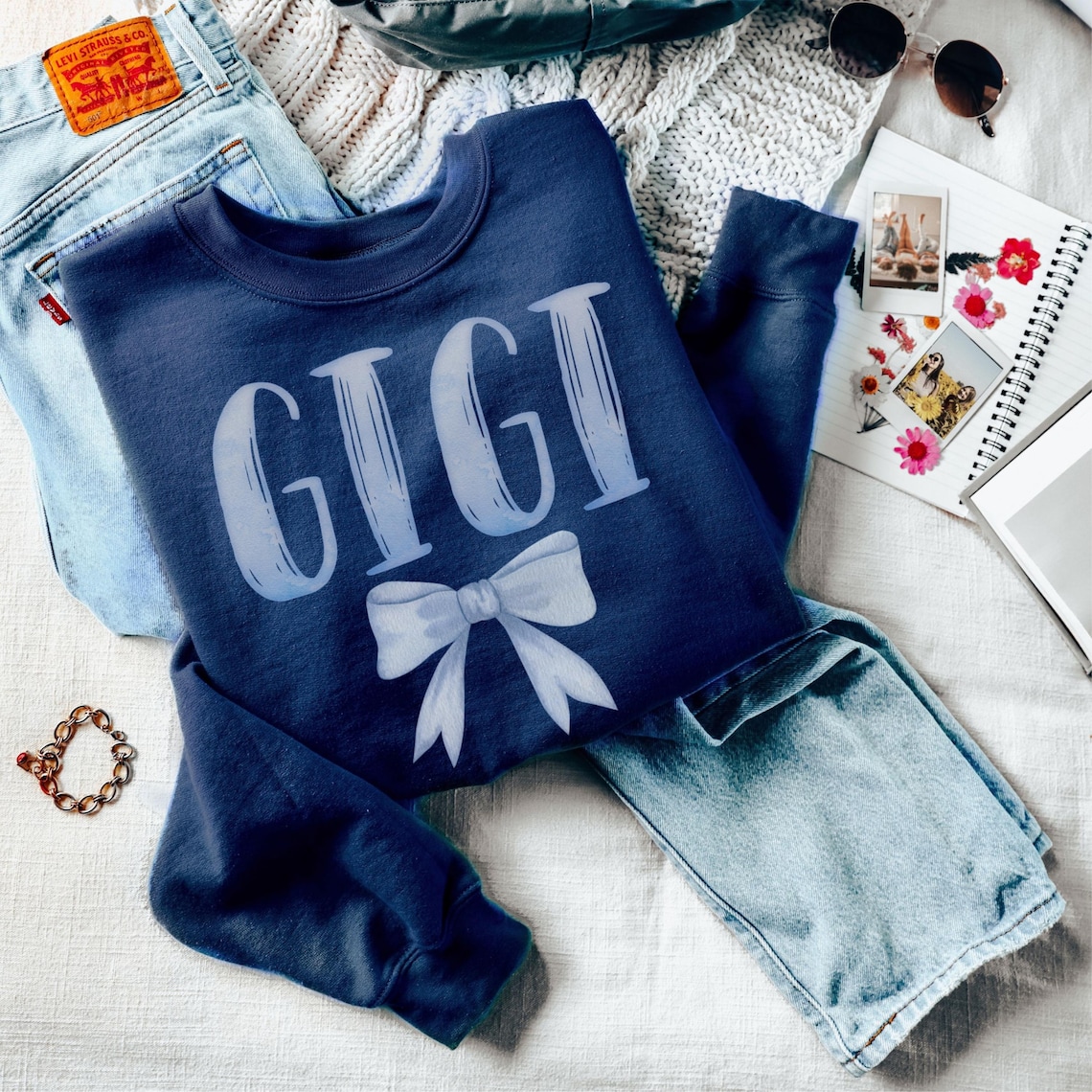 Bluey Gigi Sweatshirt, Gigi Bow Shirt, Gigi Crewneck, Gigi Sweater ...