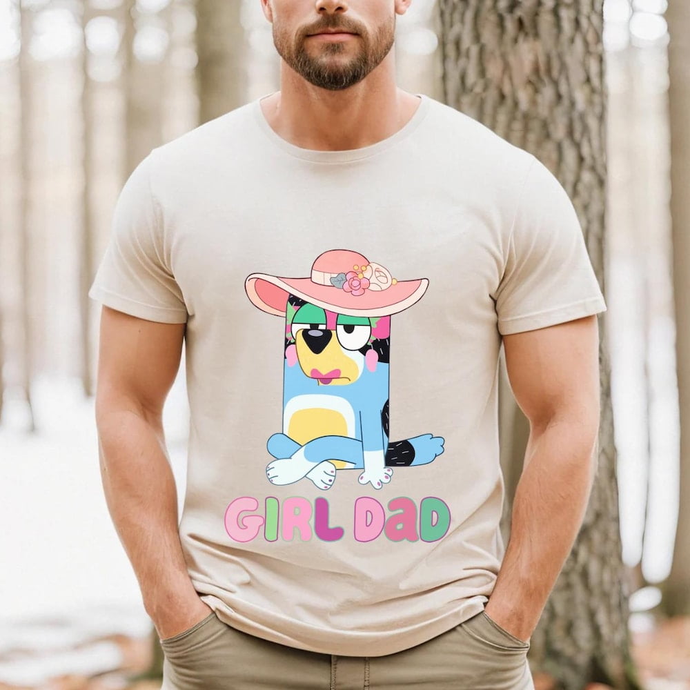 Bluey Girl Dad Shirt, Bluey Family Shirt, Bluey Party Shirt, Bluey ...