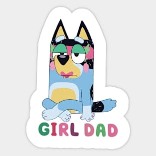 Bluey Girl Dad Sticker Bluey Stickers For Kids, Bluey Stickers Party ...