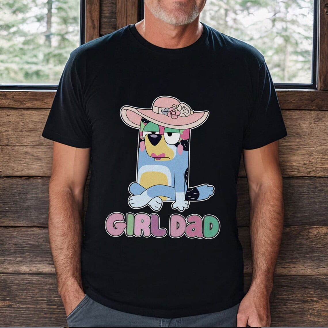 Bluey Girl Dad T-shirt, Bandit Girl Dad Shirt, Father's Day Shirt ...