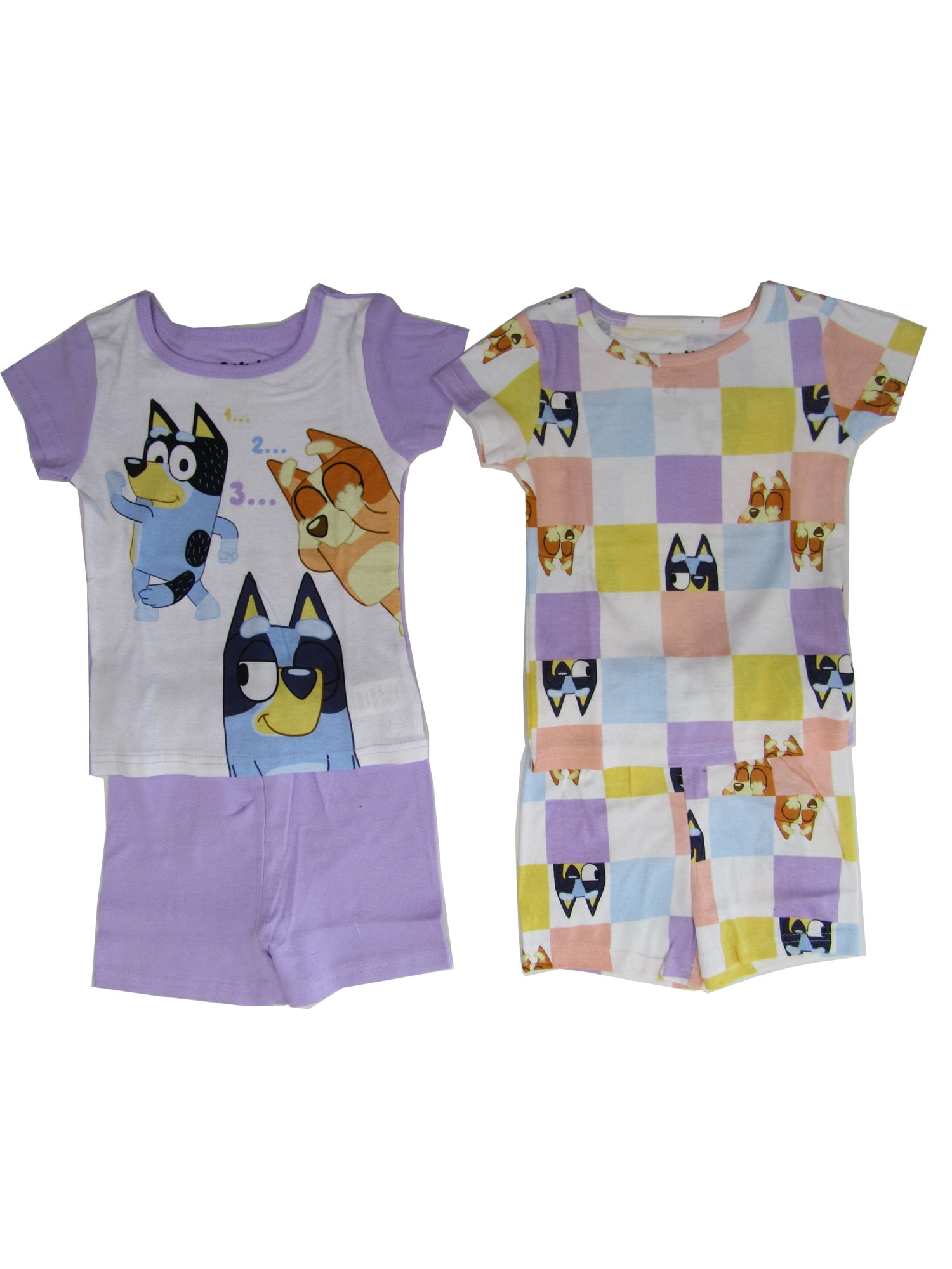 Bluey Girls' 4-Piece Cotton Snug-Fit Pajamas Set size 4T - Walmart.com