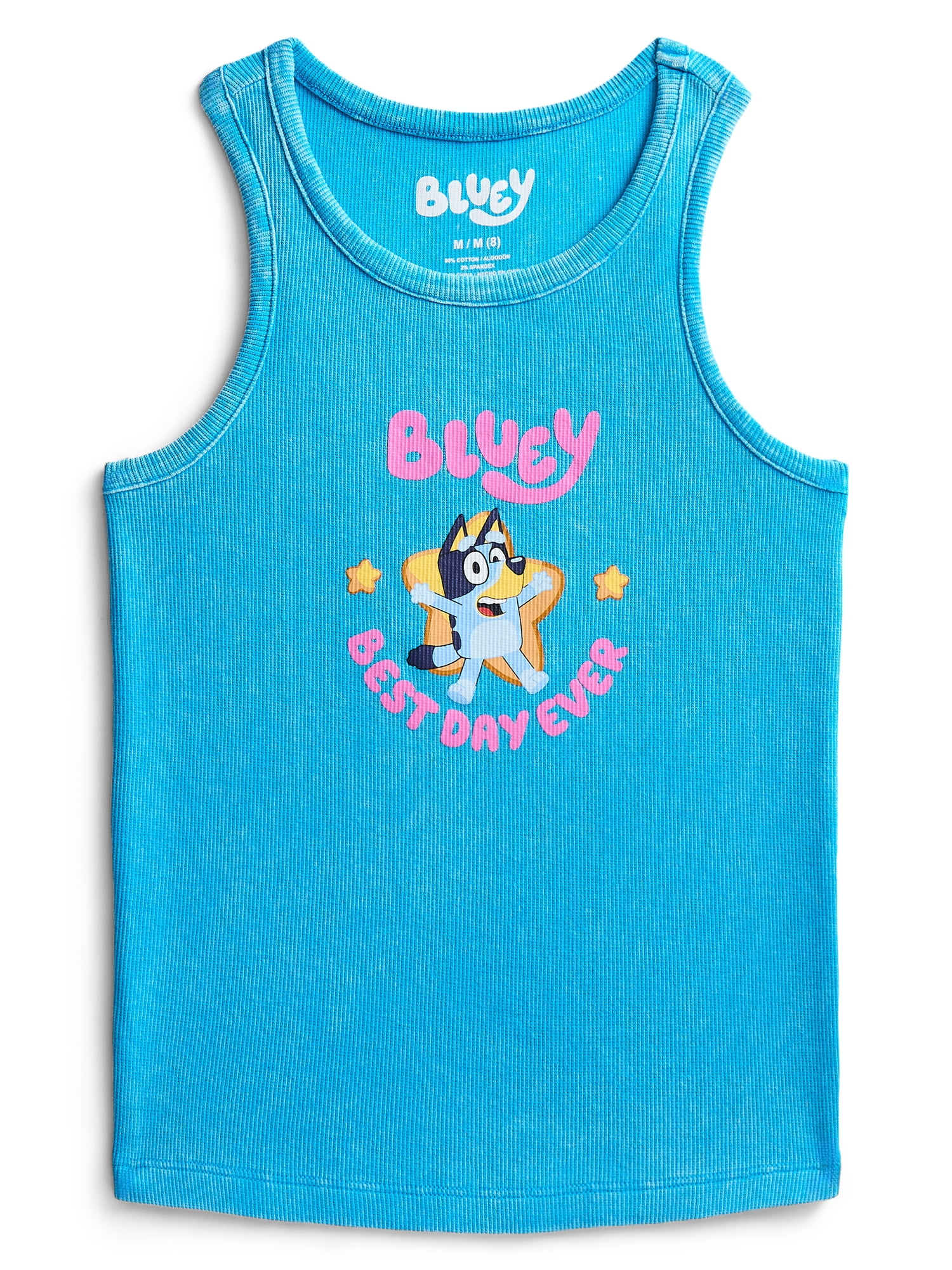 Bluey Girls Mineral Wash Graphic Tank Top, Ready or Not, Sizes 4-16 ...