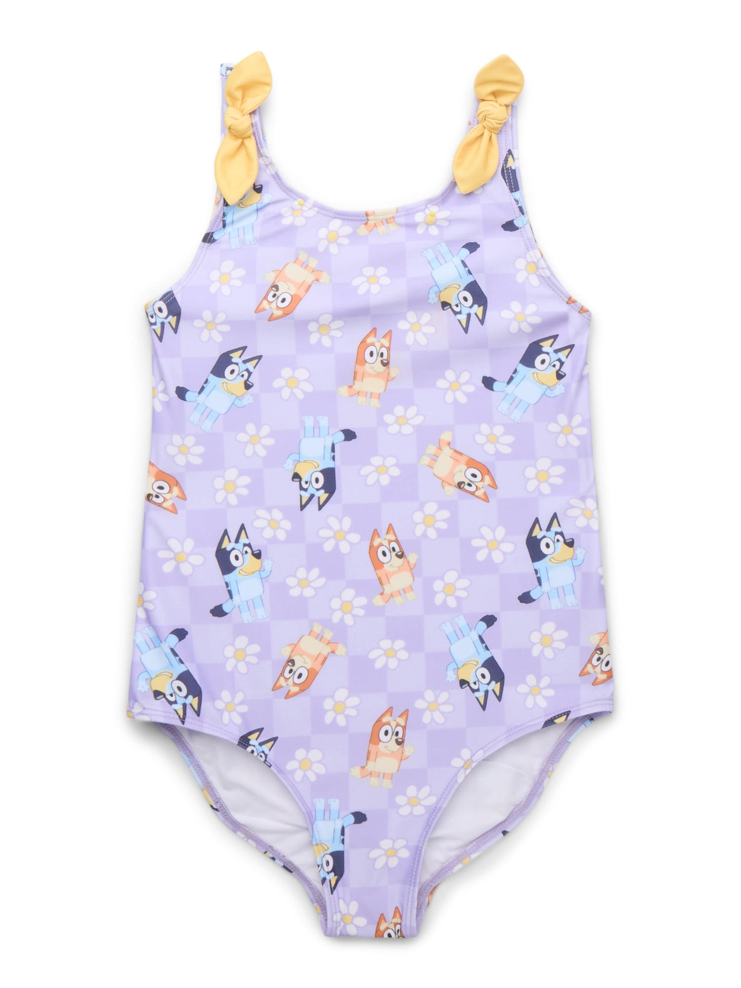 Bluey Girls One Piece Swimsuit with UPF 50+, Sizes 4-12 - Walmart.com