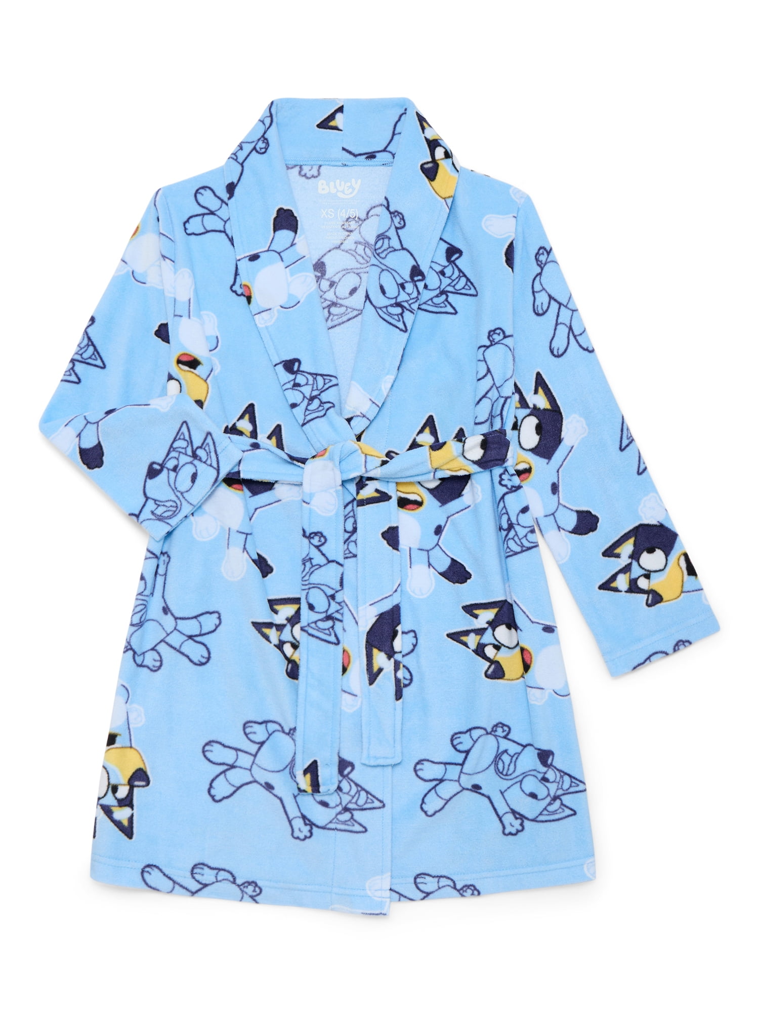 Bluey Girls Holiday Fleece Robe, Sizes 4-12 - Walmart.com