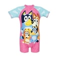 Bluey Character Toddler Girls Swim Suit in Pink, Sizes 2T-8 - Walmart.com