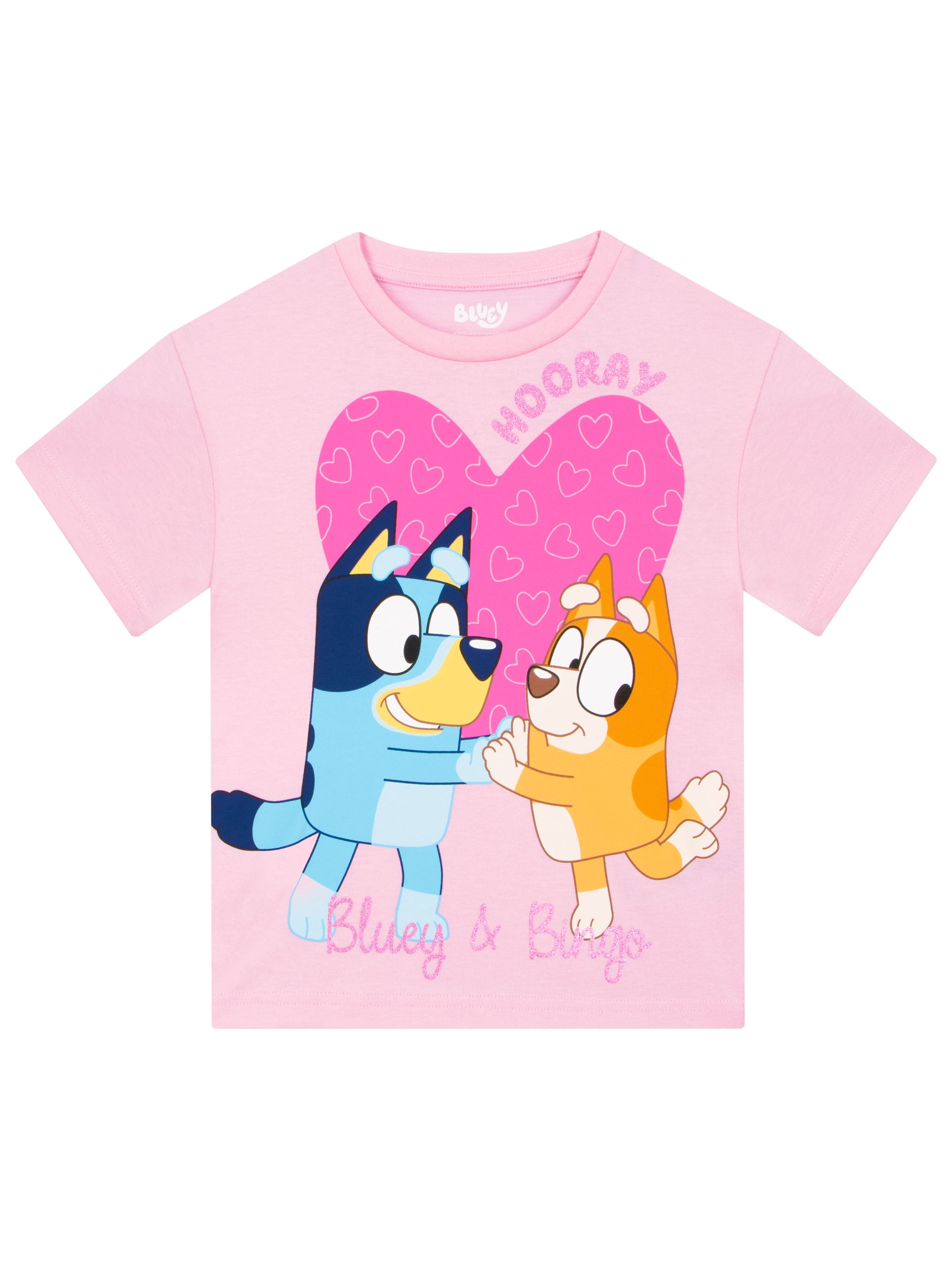Bluey Girls T-Shirt Pink Sizes 2T-8 - Walmart.com