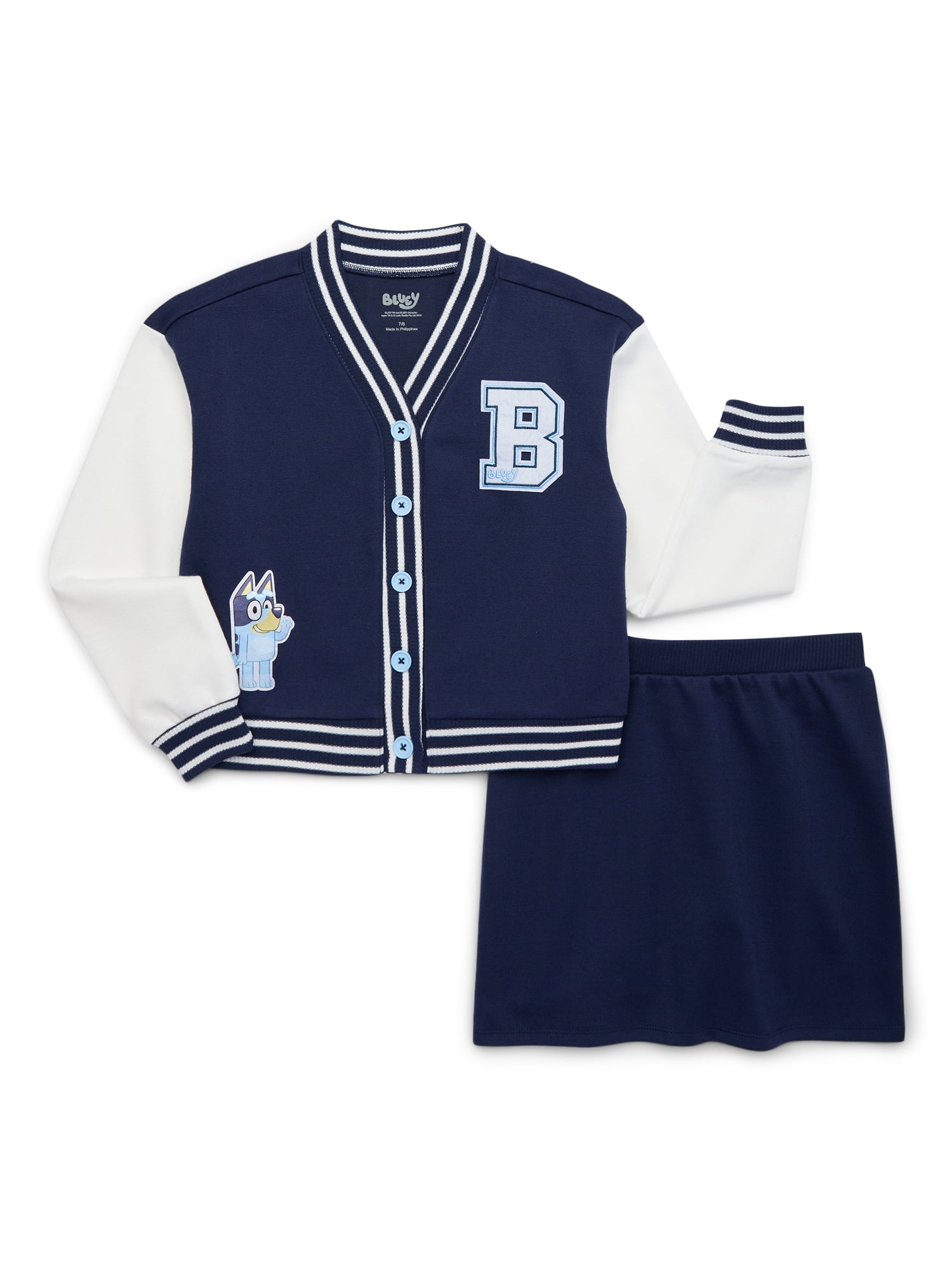 Bluey Girls Graphic Sweatshirt and Skirt Set, 2-Piece, Sizes 4-16 ...