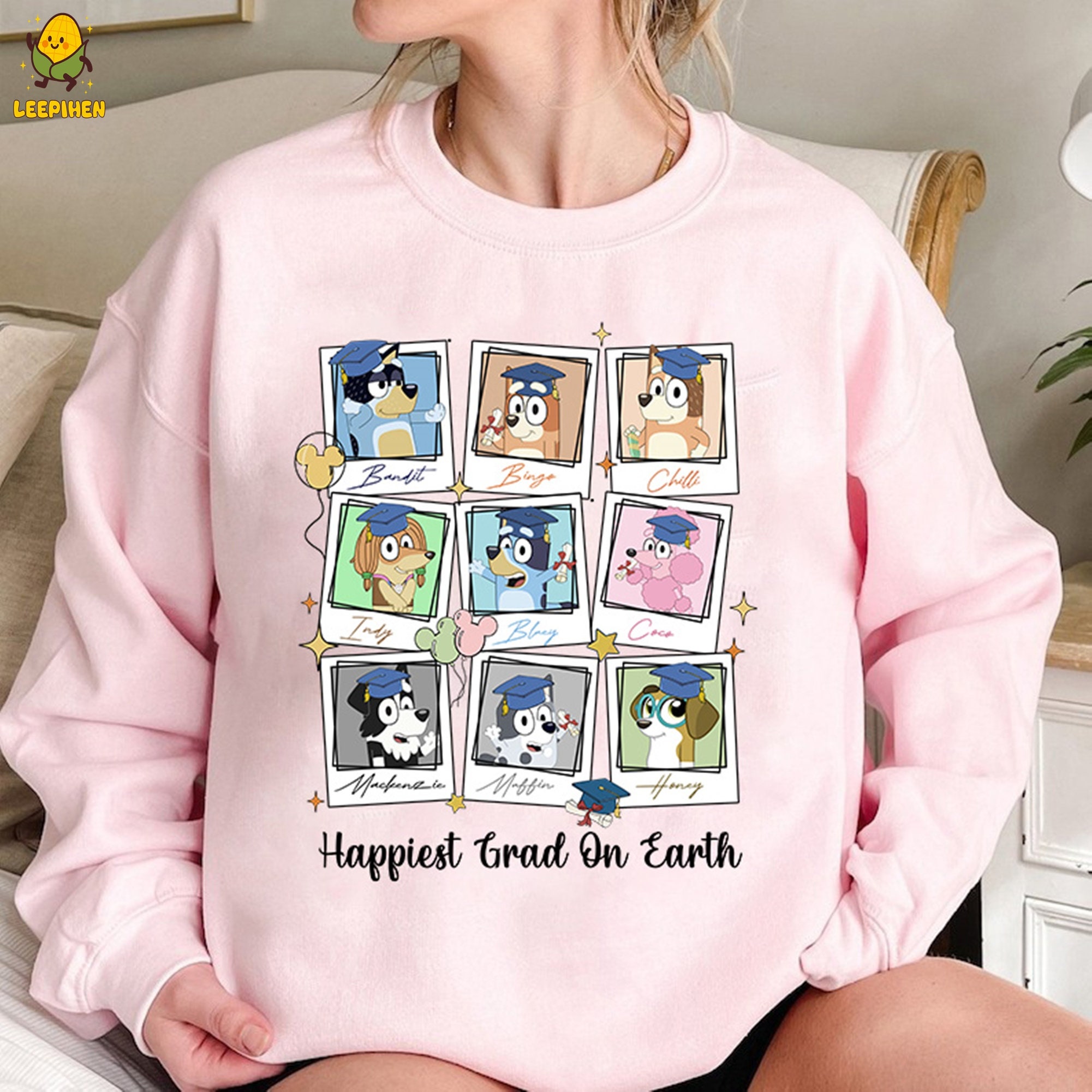 Bluey Graduation Shirt, Senior 2024 Graduation Shirt, Happiest Grad ...