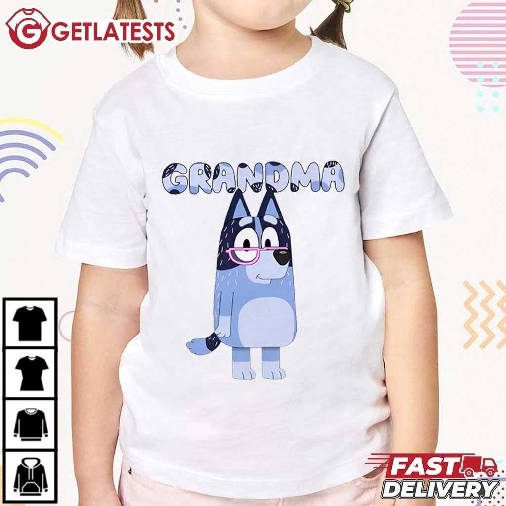 Bluey Grand Mum Retro Grandma Birthday T-Shirt By Getlatests - Print ...