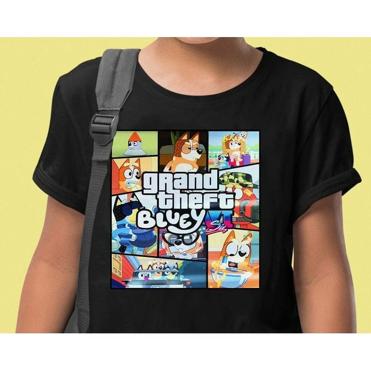 Bluey Grand Theft Bluey Shirt, Bluey Family Matching Shirt, Bluey ...