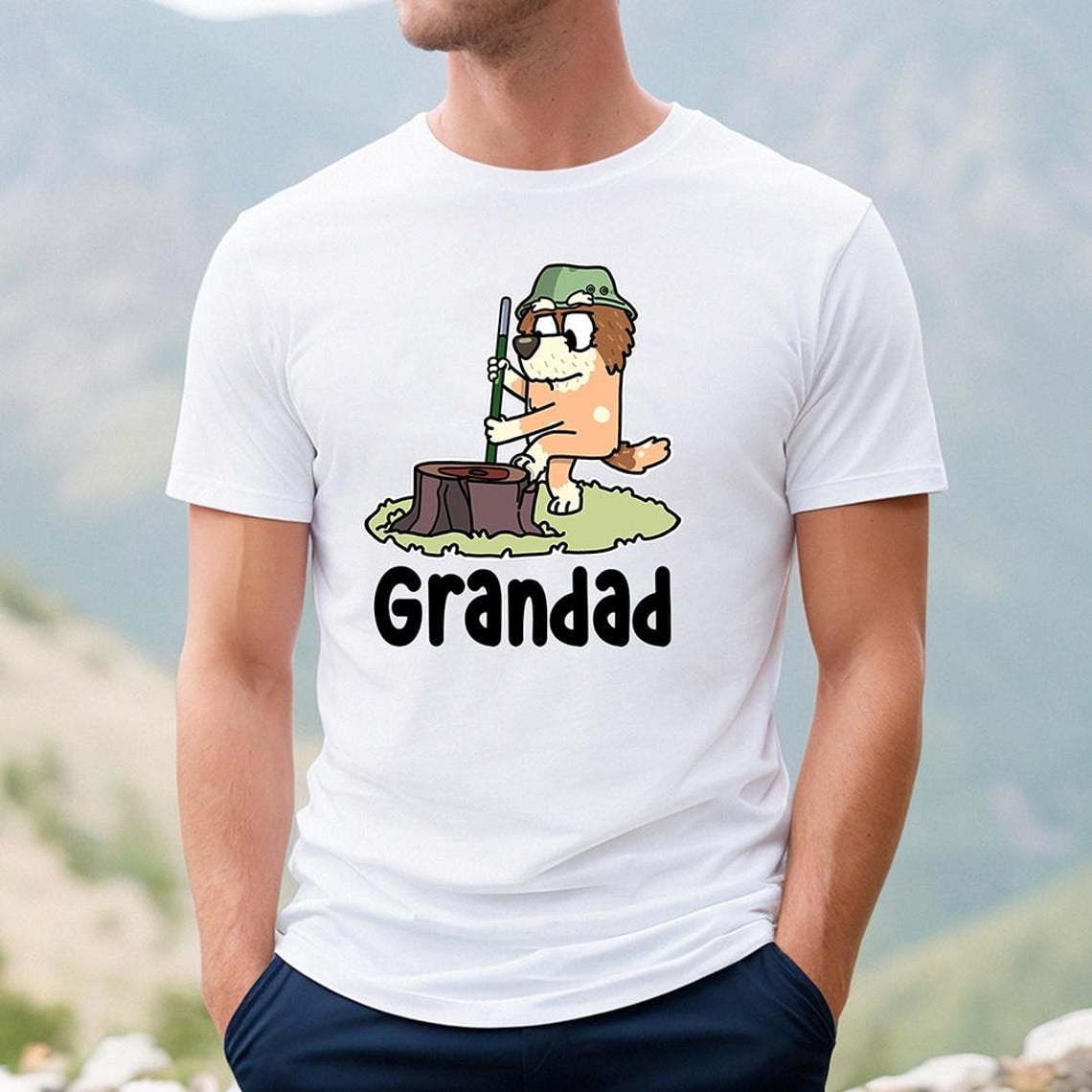 Bluey Grandad T-Shirt, Grandfather Bingo, Bluey Family Shirt, Father's ...