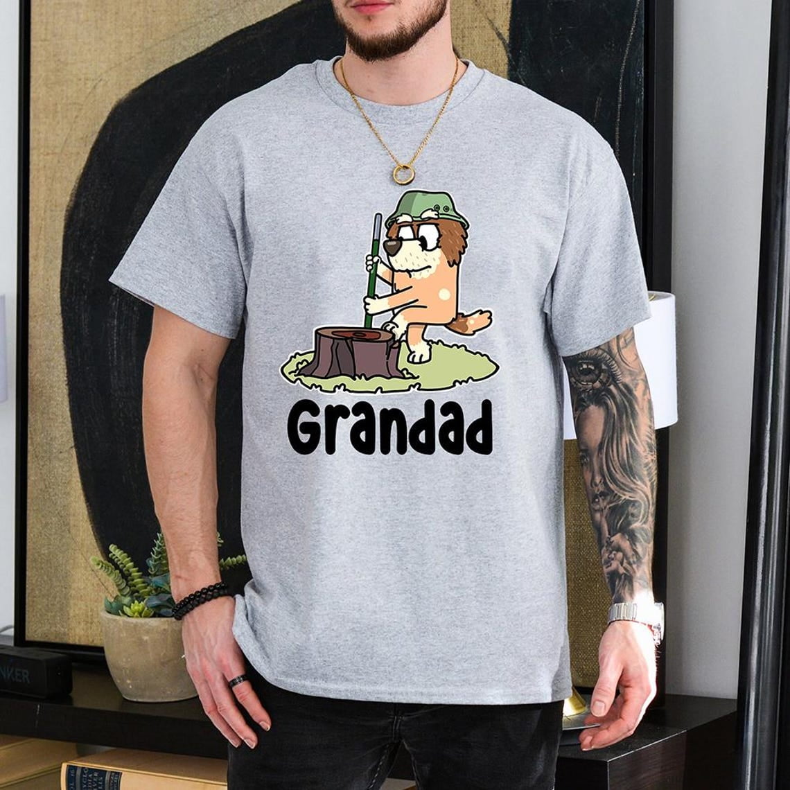 Bluey Grandad T-Shirt, Grandfather Bingo, Bluey Family Shirt, Father's ...