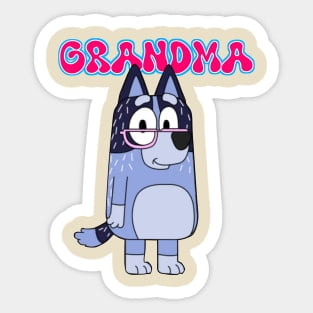 Bluey Grandma Sticker Bluey Stickers For Kids, Bluey Stickers Party ...