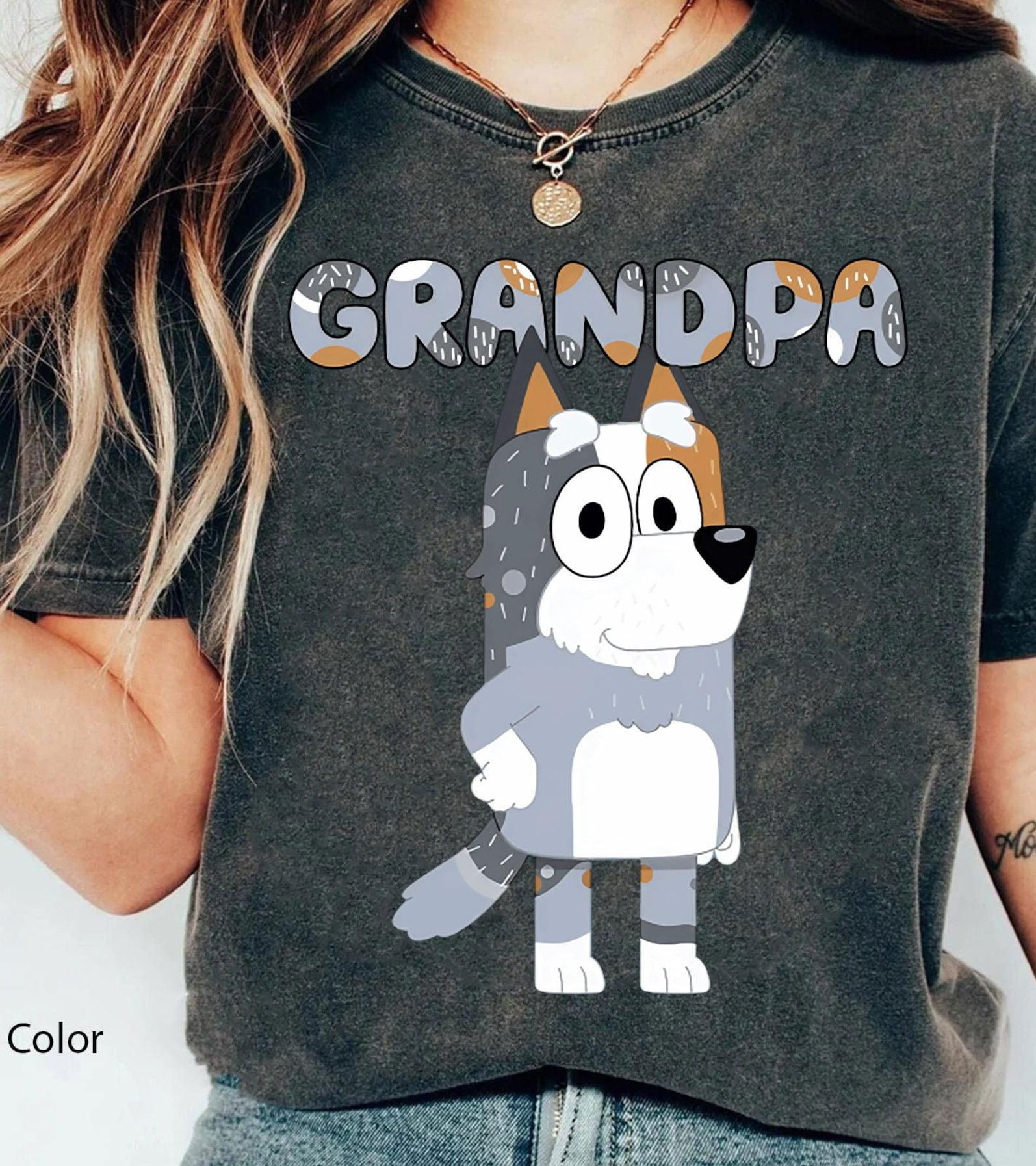 Bluey Grandpa Shirt, Vintage 2000S Bluey Shirt, Bluey Family Shirt ...