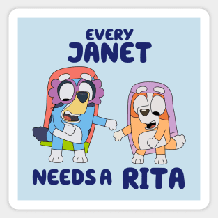 Bluey Grannies, Every Jannet Needs A Rita Sticker Bluey Stickers For ...