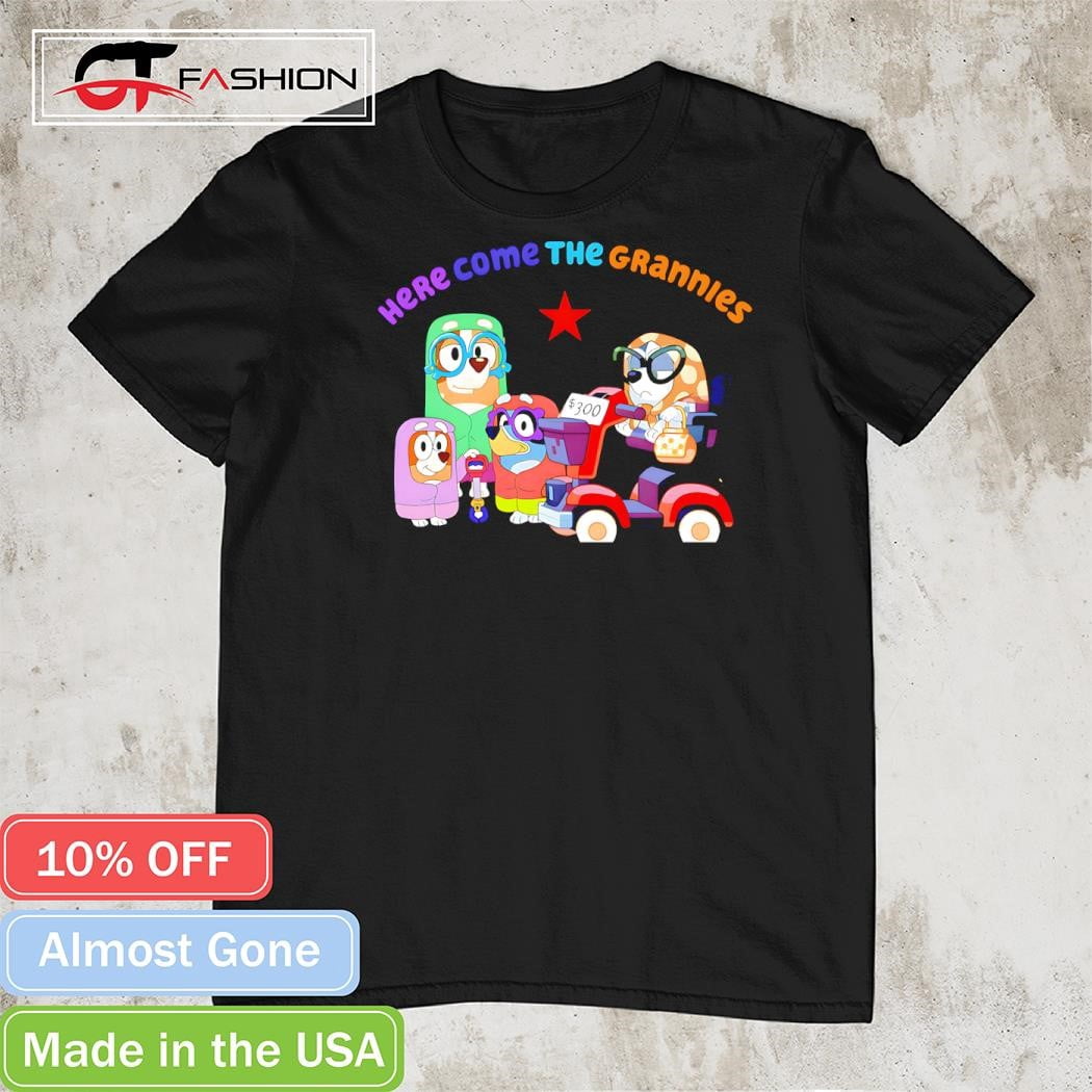 Bluey Grannies here come super Gigi shirt - Walmart.com