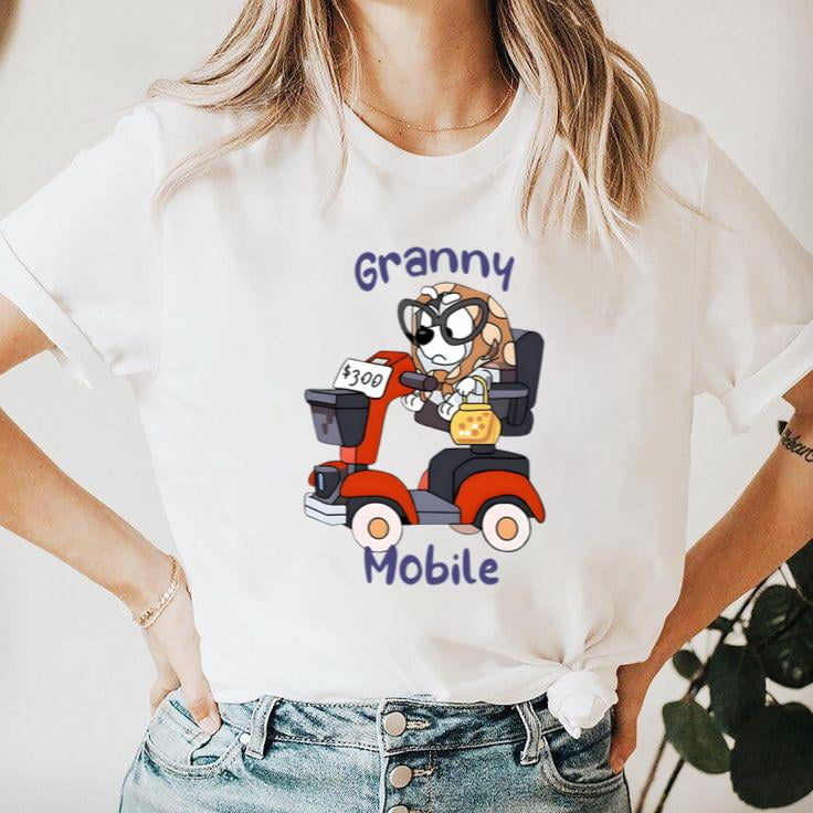Bluey Granny Mobile Muffin Mom Mothers Day Grannies Rita Janet Cartoon T-Shirt V41503, for men ...