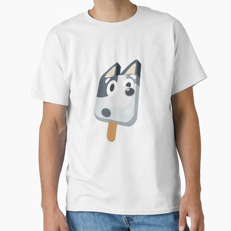 Bluey Gray Dog Popsicle Classic T-Shirt - Walmart.com