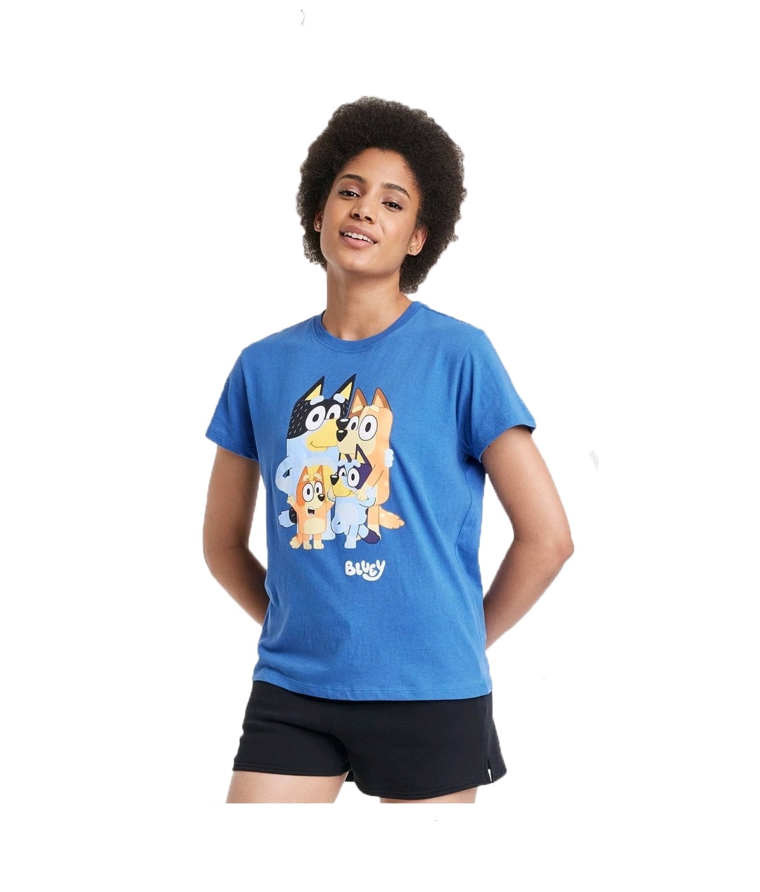 Bluey Group Shot Blue Graphic T-Shirt - Medium - Walmart.com