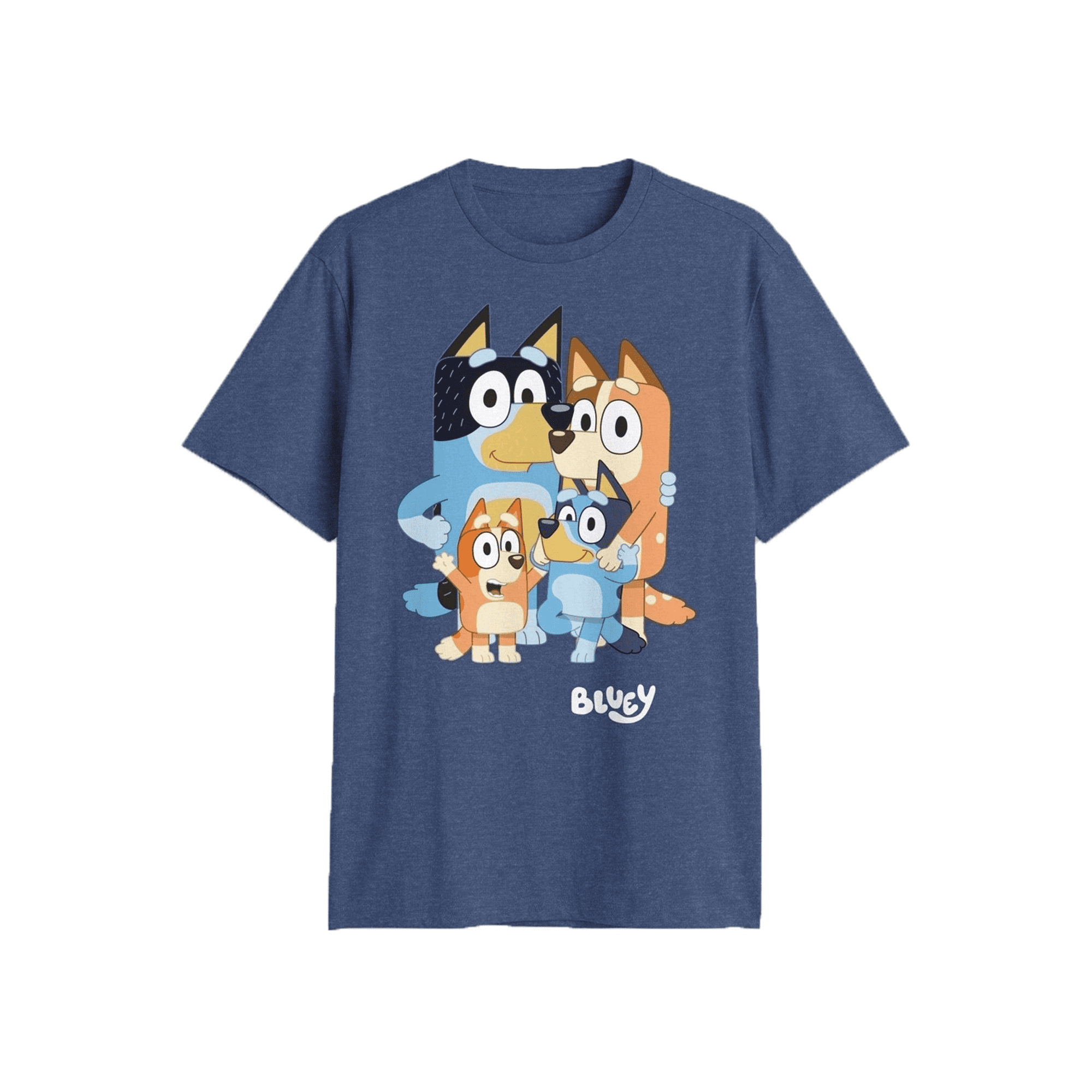 Bluey Group Shot Blue Graphic T-Shirt - Walmart.com