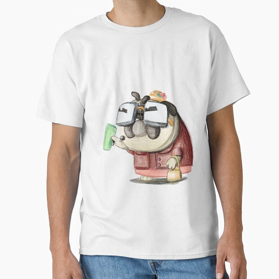 Bluey Grumpy Granny Pug Classic T-Shirt - Walmart.com