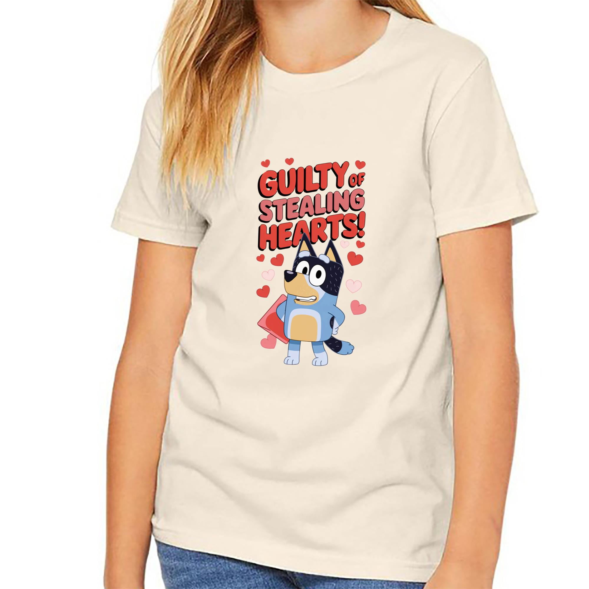 Bluey Guilty Of Stealing Hearts Pup In Action, Cheeky Cartoon Design ...