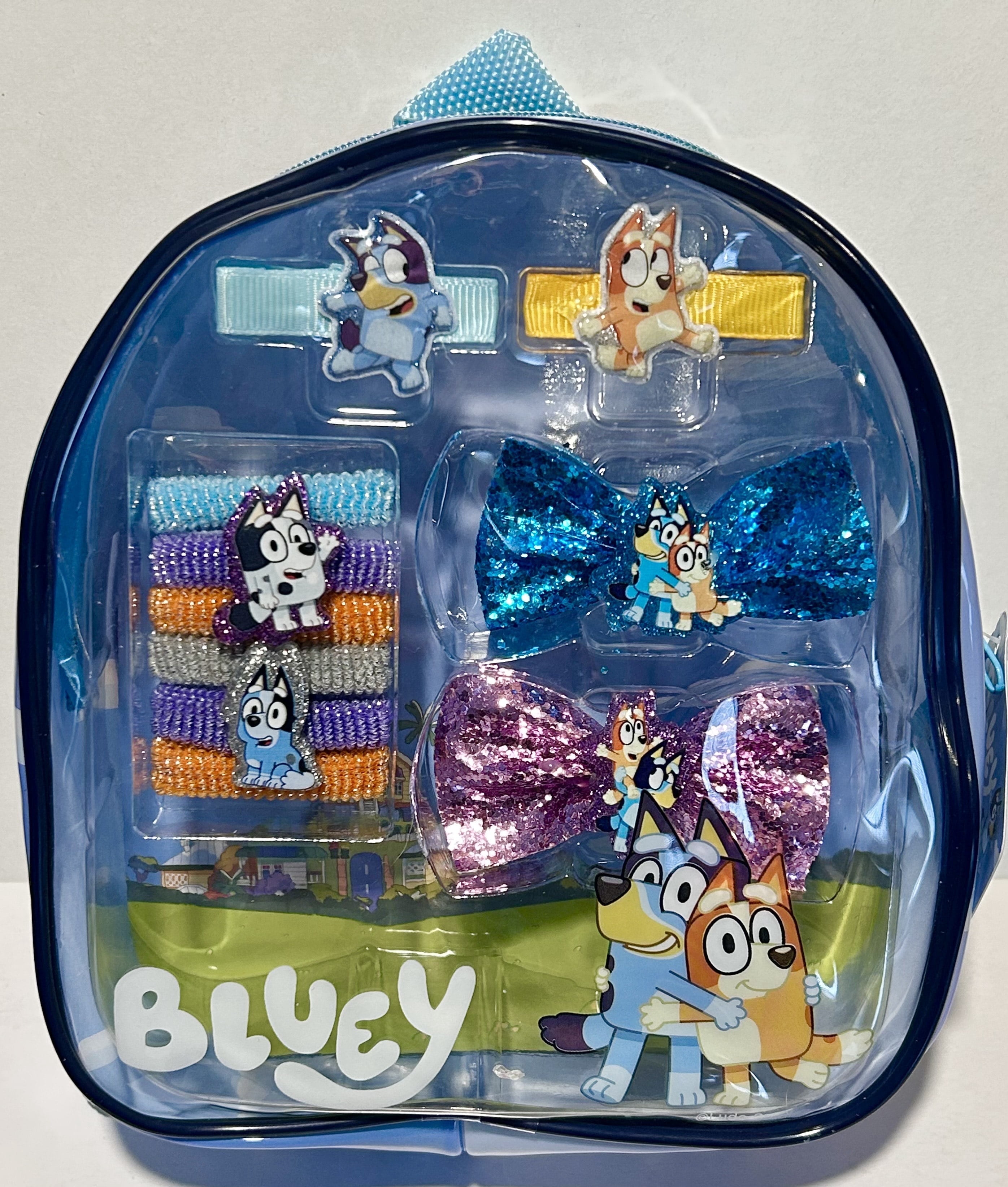 Bluey Hair Accessory Backpack – Kids Fashion Play Set with Hair Clips ...