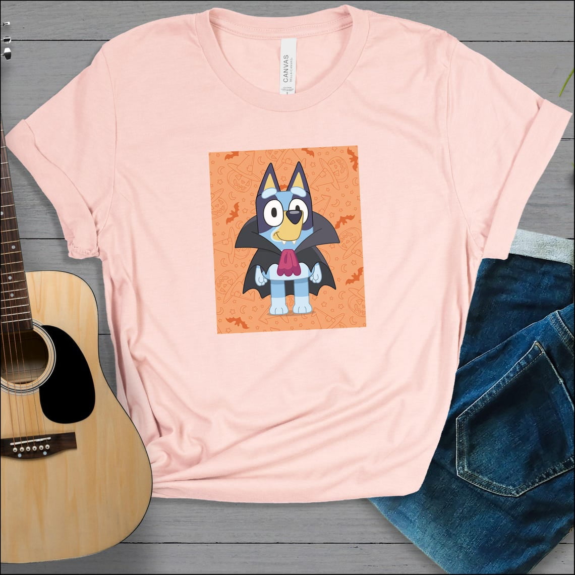 Bluey Halloween, Bluey Spooky Cartoon, Witchy Bats Shirt, Unisex S-5Xl ...