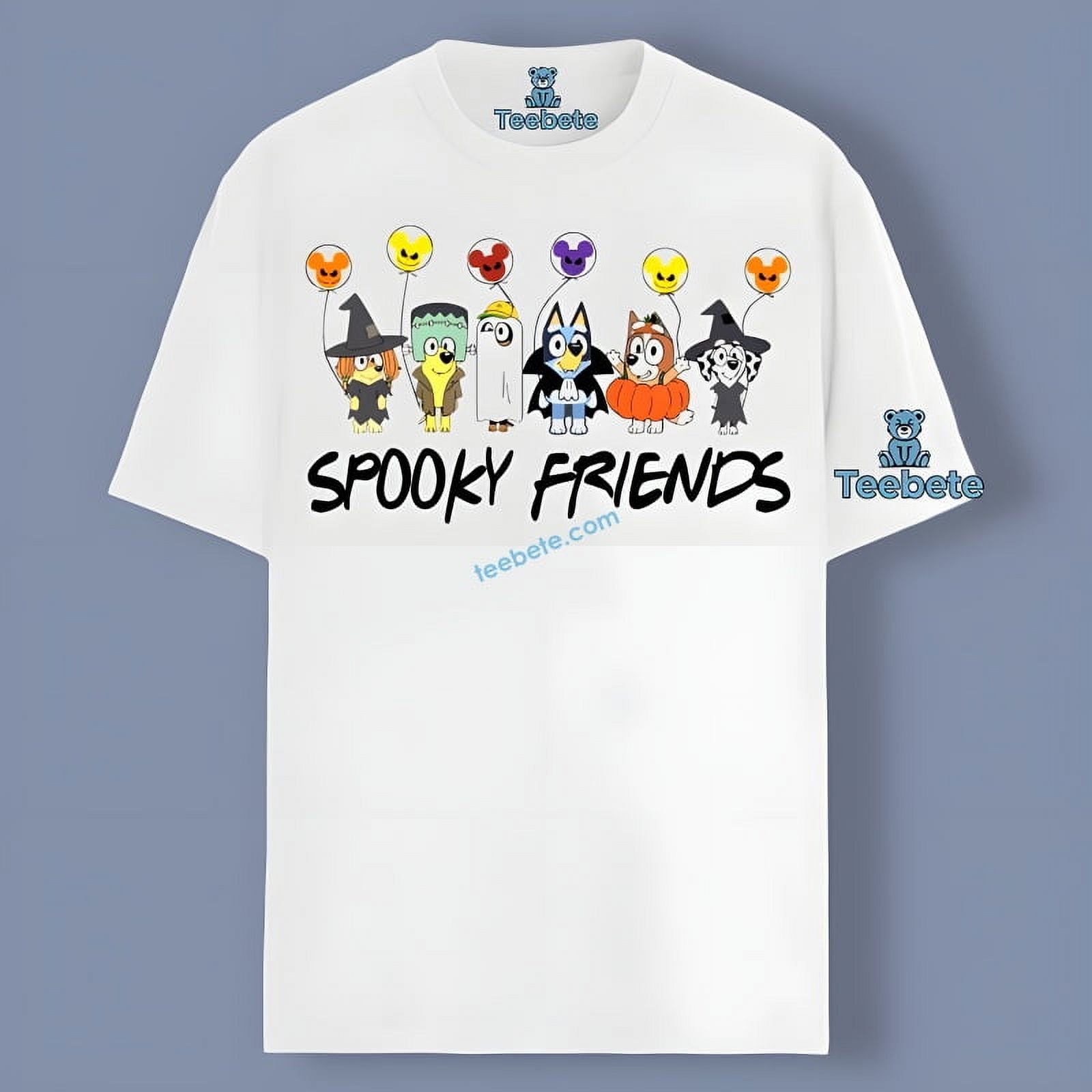 Bluey Halloween Spooky Friends Shirt Trendy - Walmart.com