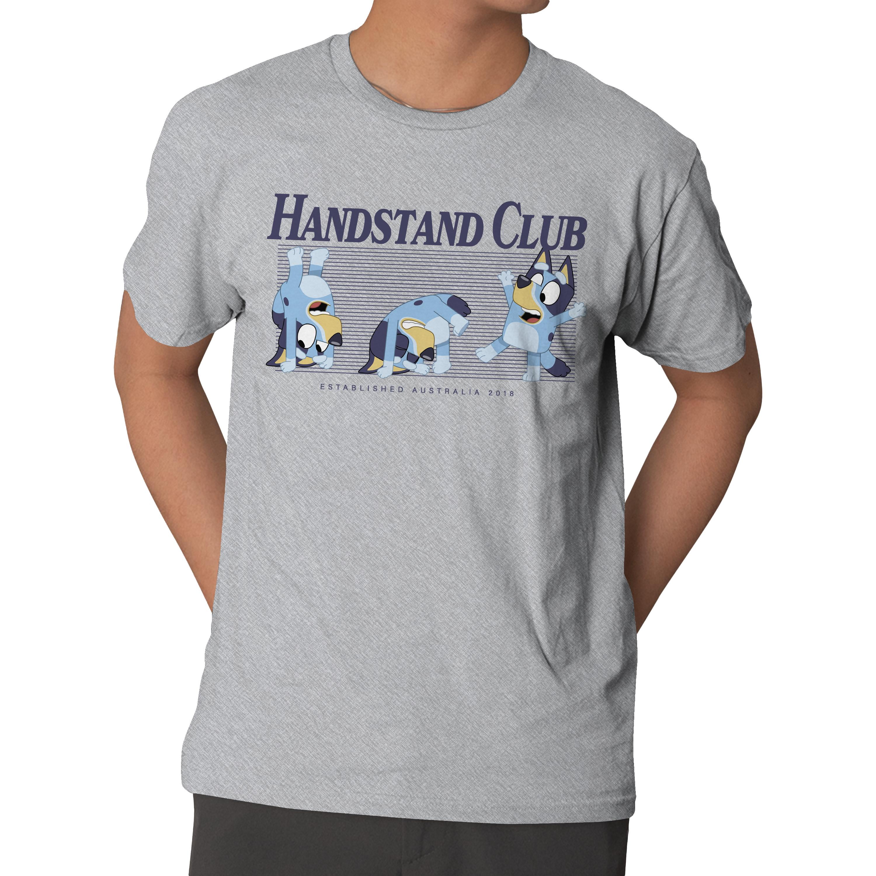 Bluey Handstand Club Cartoon Casual Unisex Adult Mens and Womens Short ...
