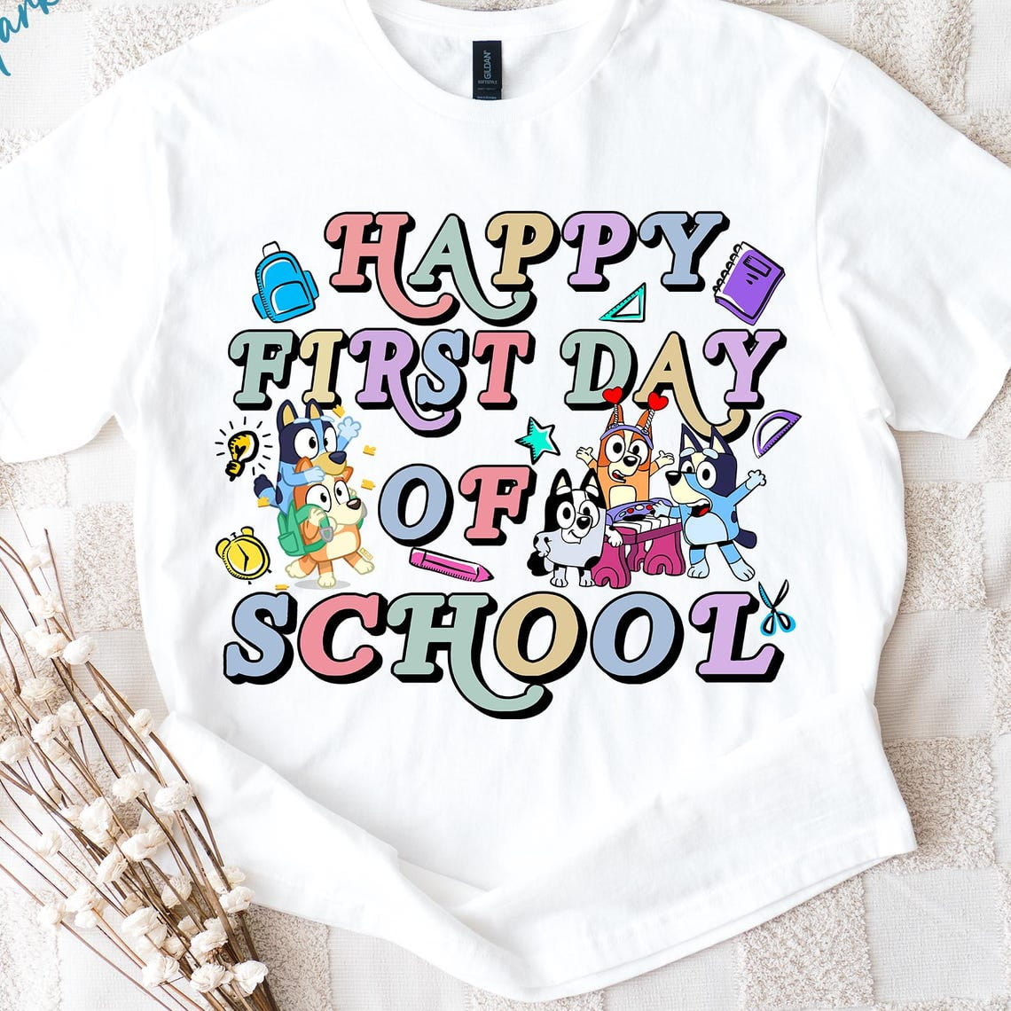 Bluey Happy First Days Of School Bluey Family, Bluey Back To School ...