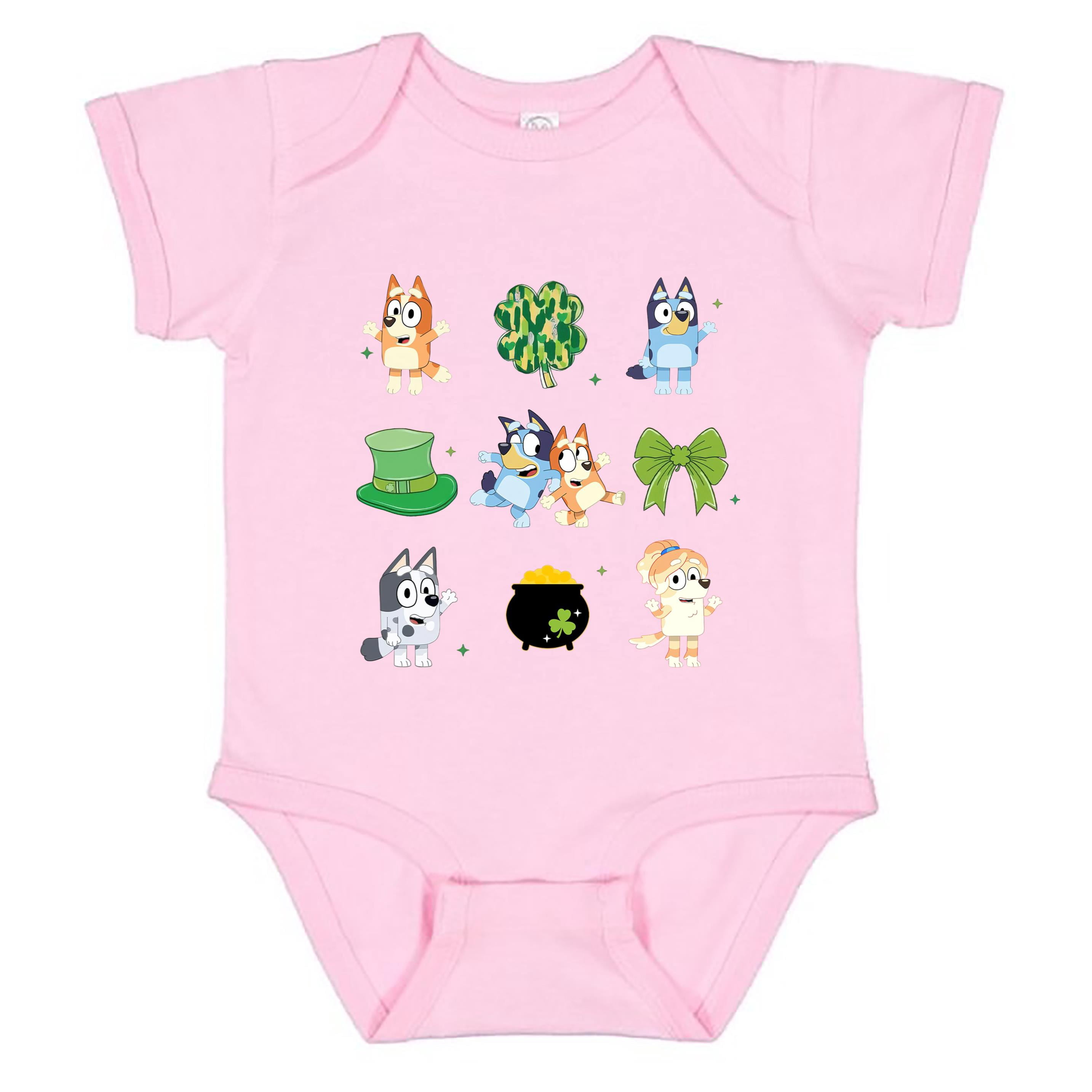 Bluey Happy St. Patrick'S Day Baby Bodysuit Bluey Coquette Bow Baby ...