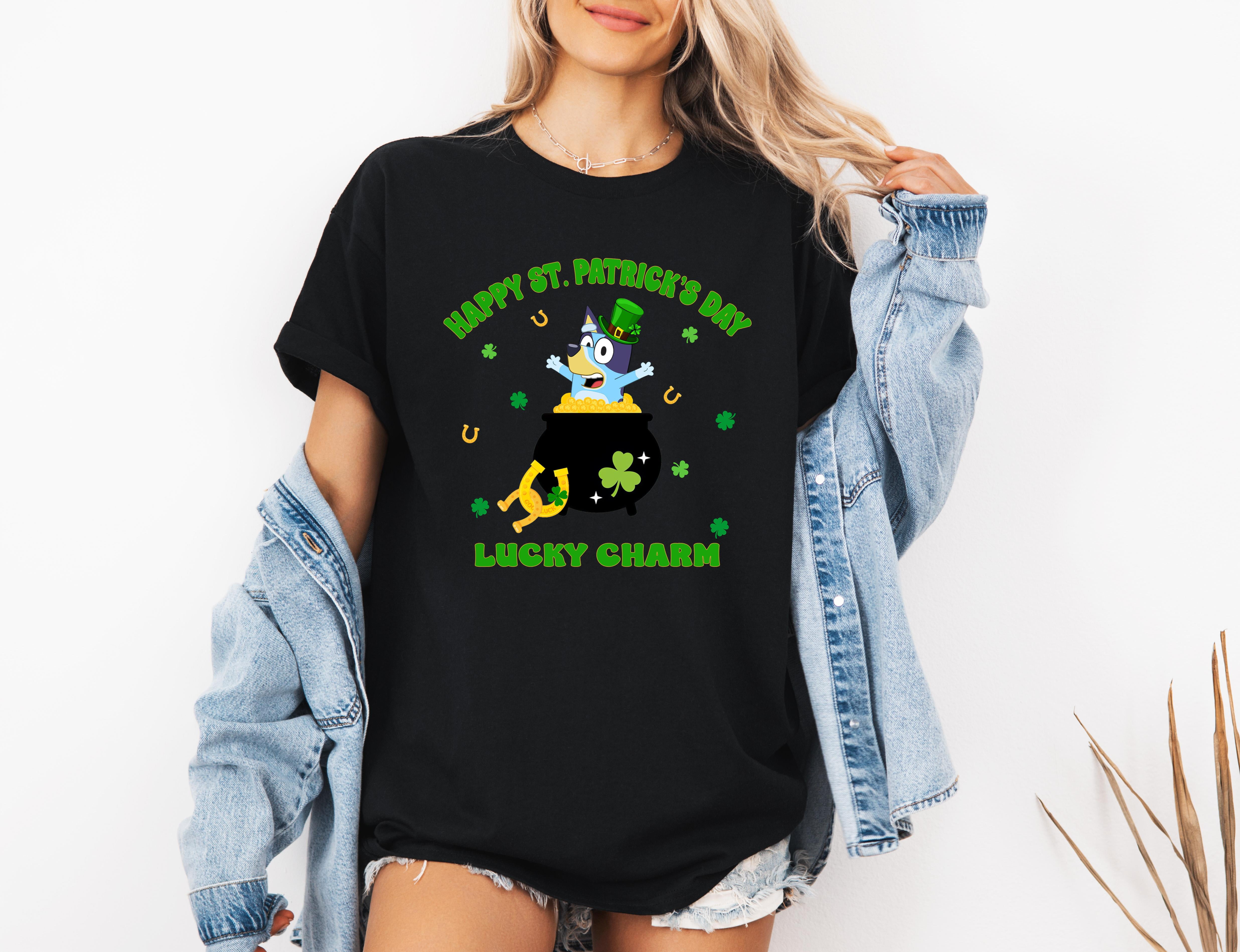 Bluey Happy St. Patrick'S Day Shirt Lucky Charm Shirt St. Patrck'S Day ...