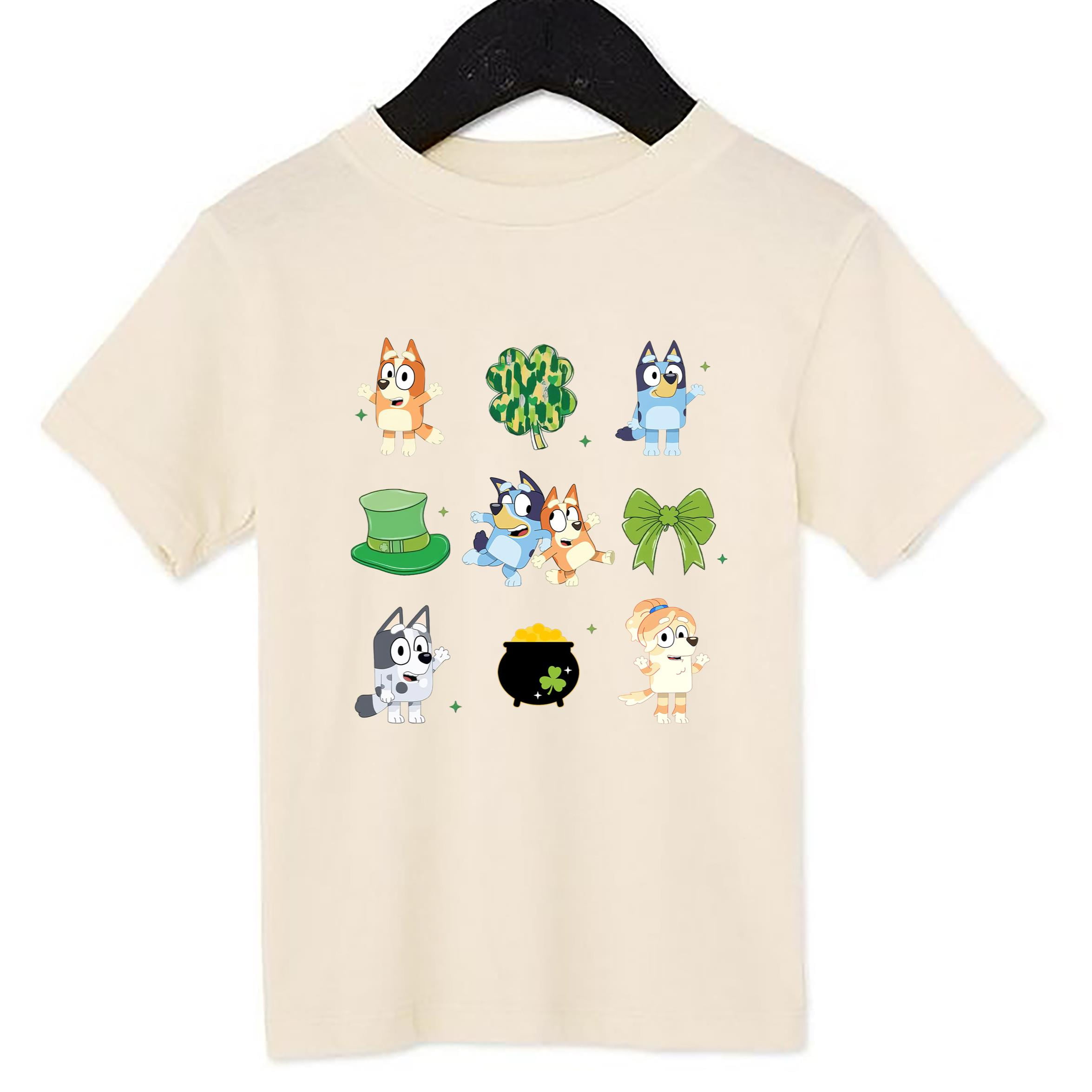 Bluey Happy St. Patrick'S Day Toddler Shirt Bluey Coquette Bow Toddler ...