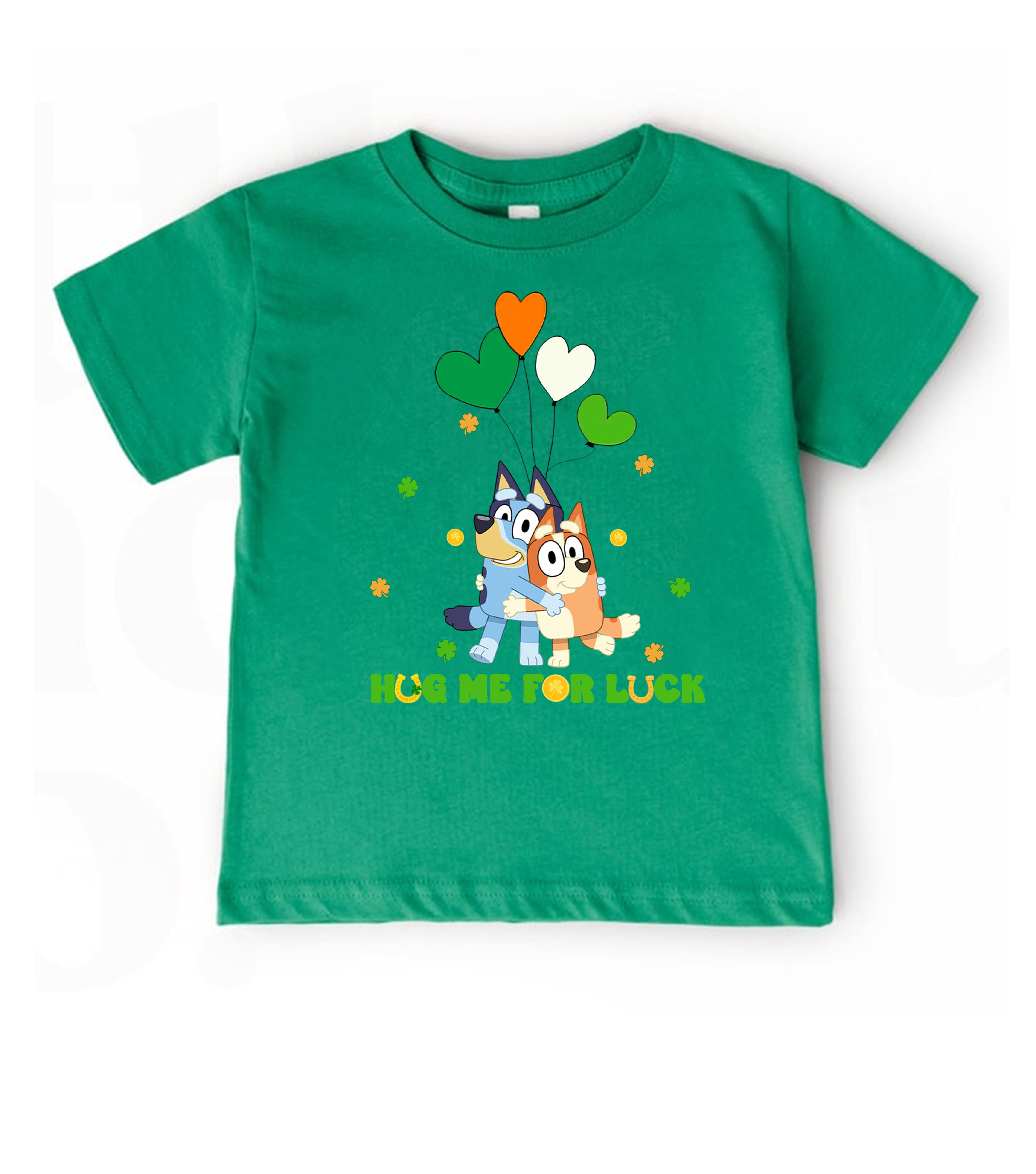 Bluey Happy St. Patrick'S Day Toddler Shirt Hug Me For Lucky Toddler ...