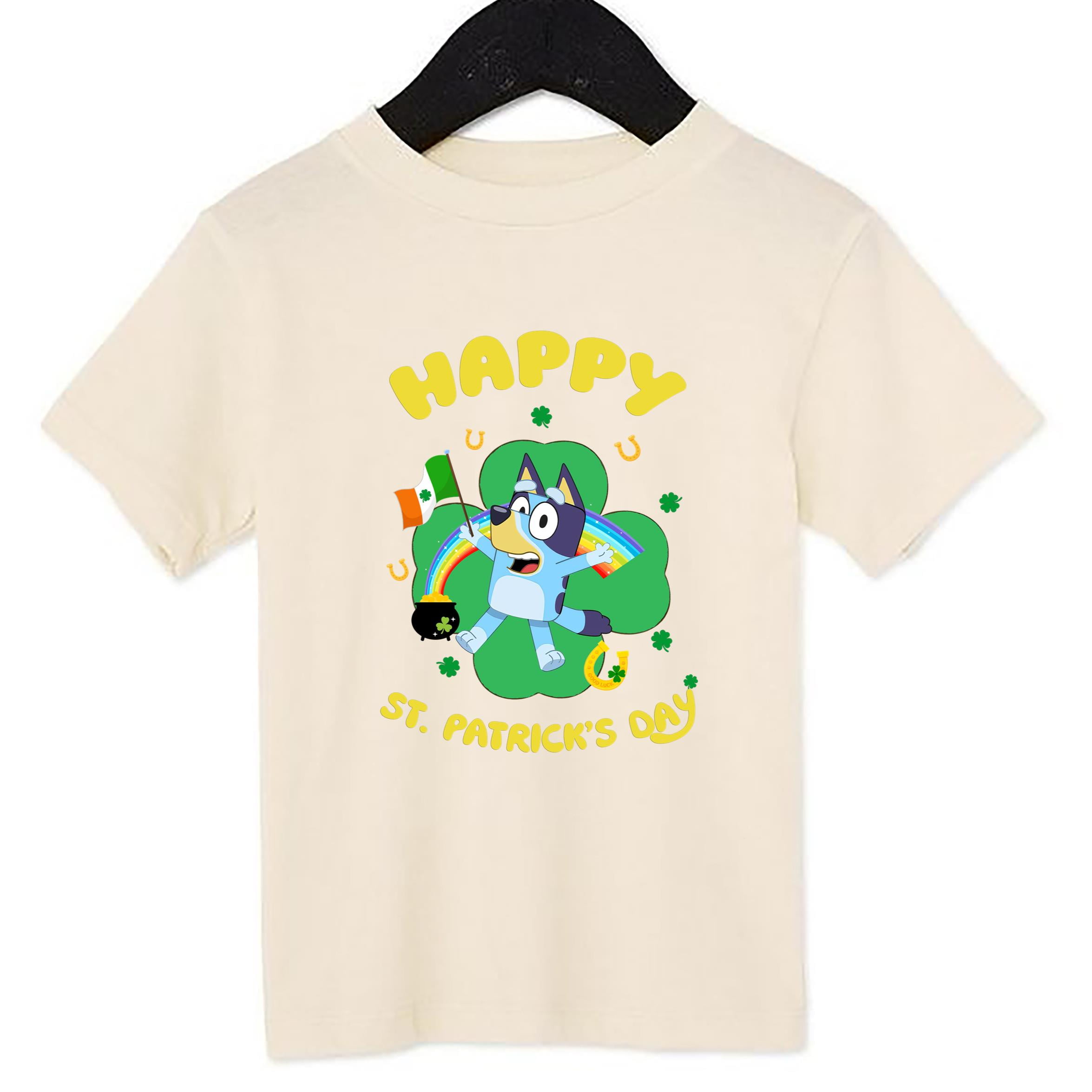 Bluey Happy St. Patrick'S Day Toddler Shirt Lucky Bluey Tee, Family ...