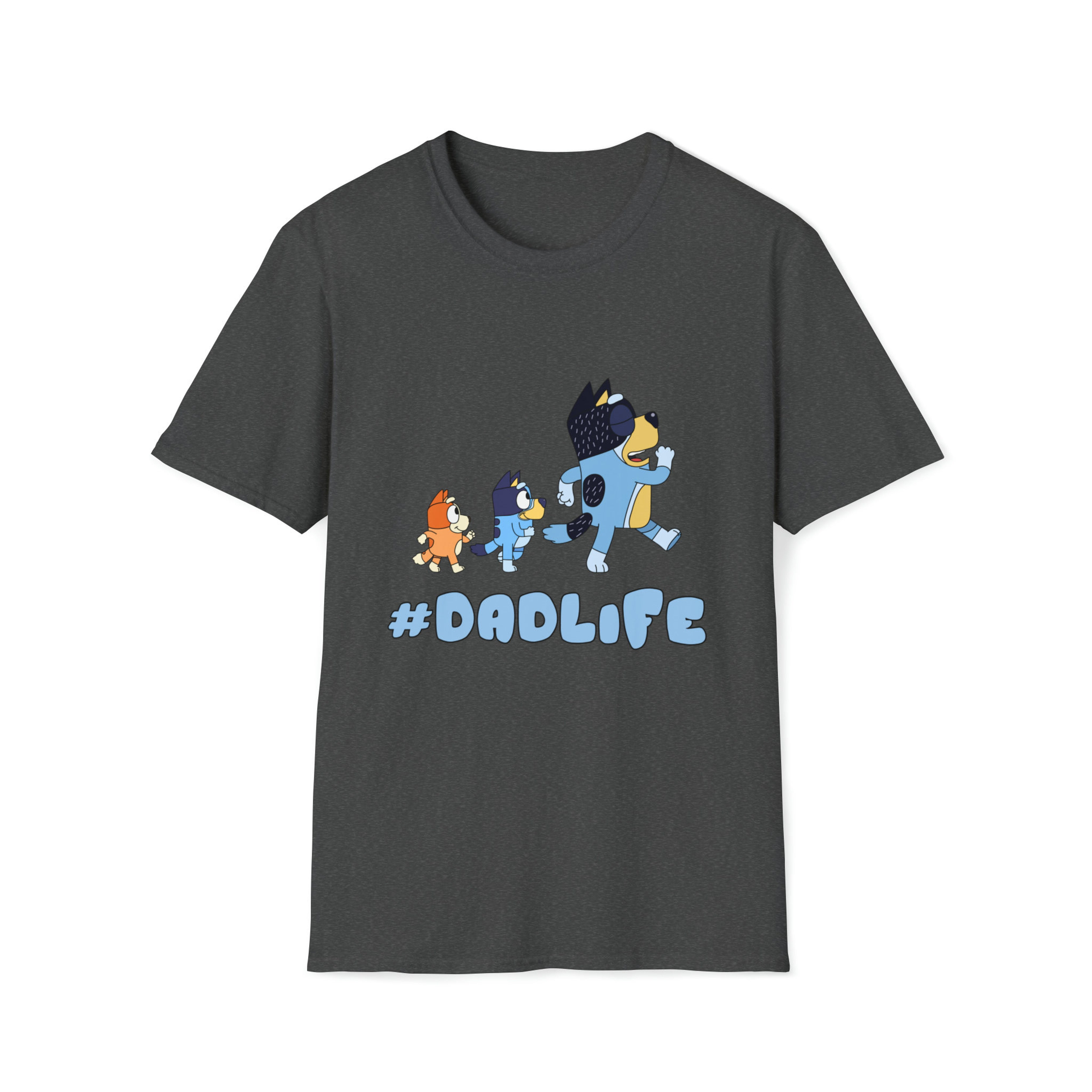 Bluey Hashtag Dadlife Bandit - Unisex Softstyle T-Shirt - Walmart.com