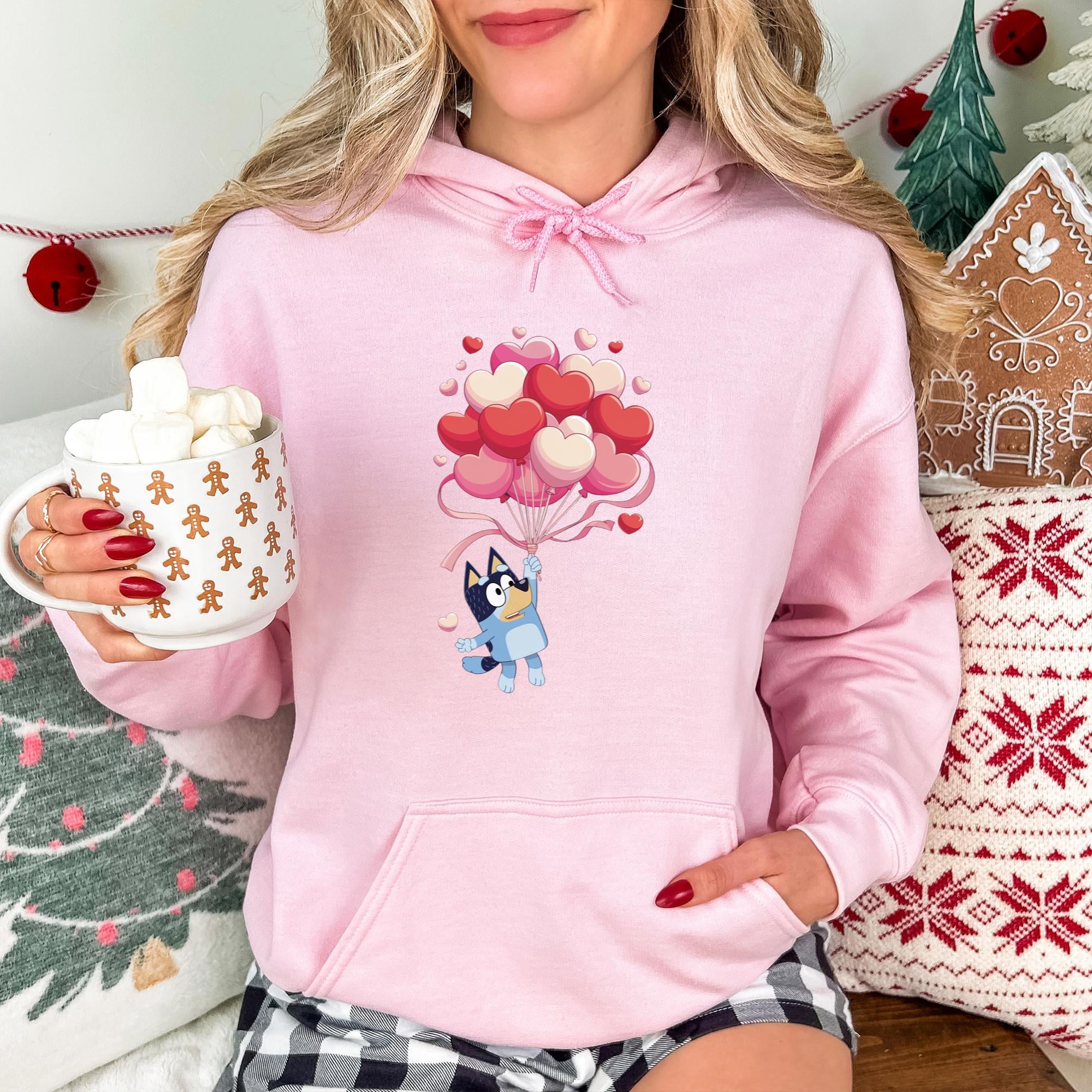 Bluey Heart Balloons Shirt, Valentines Clothing, Limited Edition Bluey ...