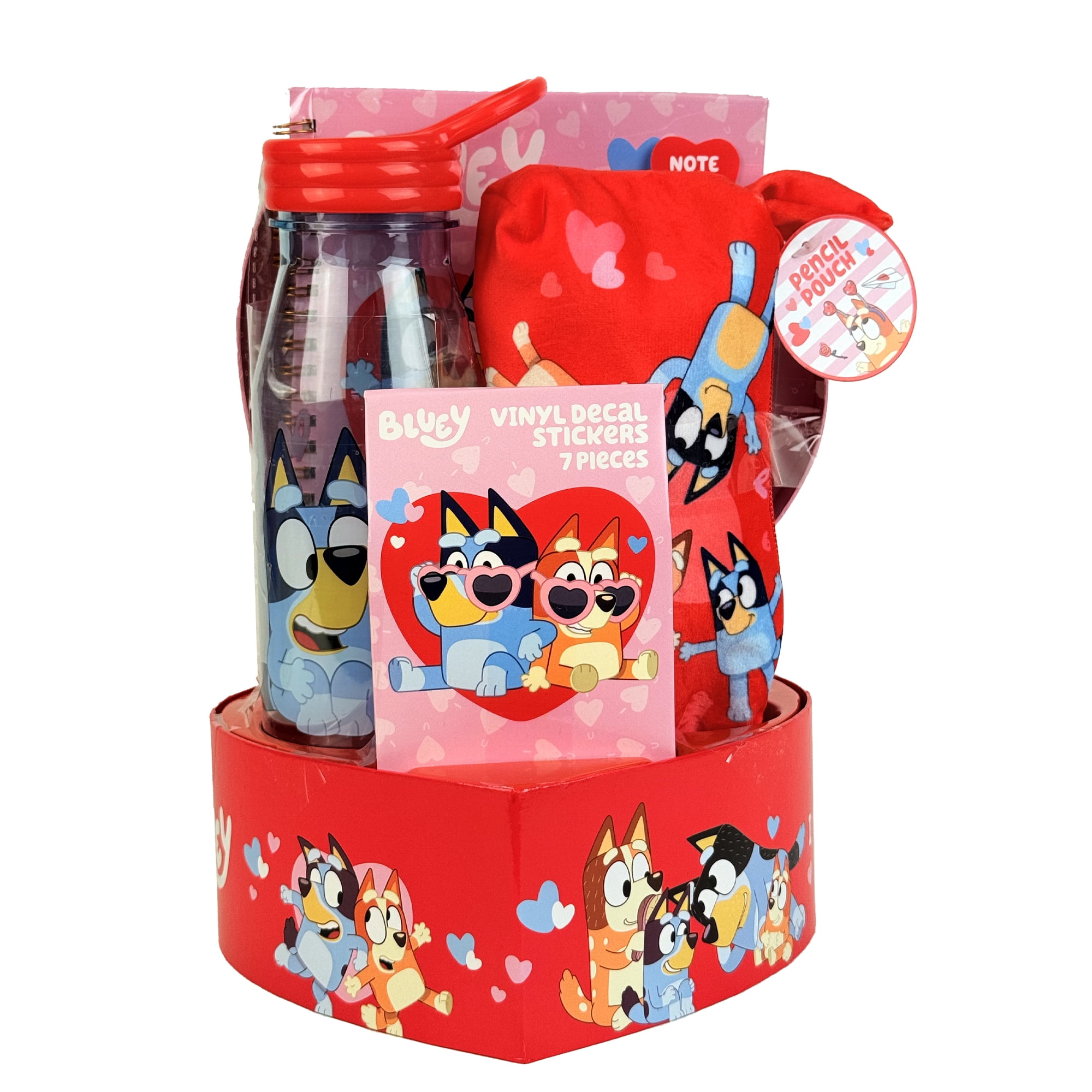Bluey Heart Box Valentines Gift Set - Walmart.com