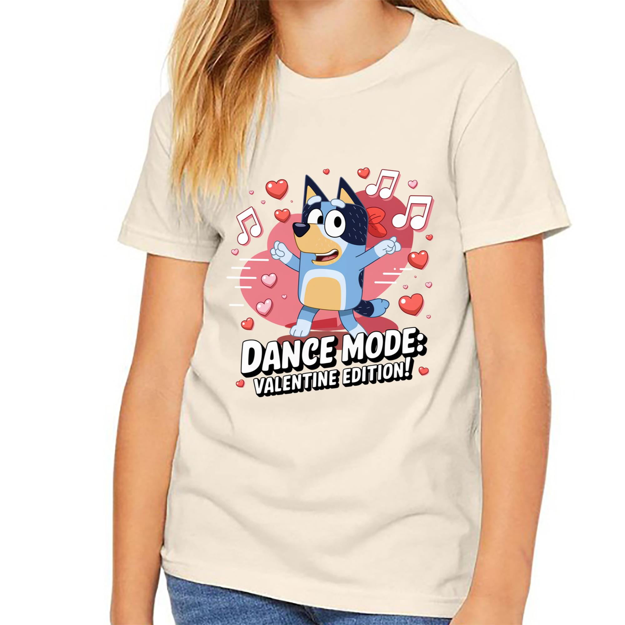 Bluey Heartbeat And Dance Vibes With Cartoon Pup, Fun Love Energy For ...