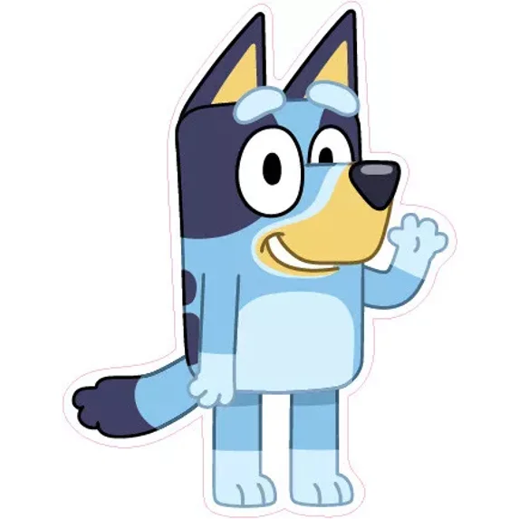Bluey Heeler Blue Dog Sticker Window Decal Phone Decal Water Bottle ...