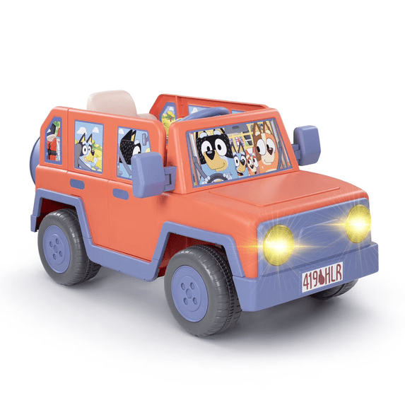 Bluey Heeler Family Vehicle 12-Volt Battery Powered Ride-On - Walmart.com