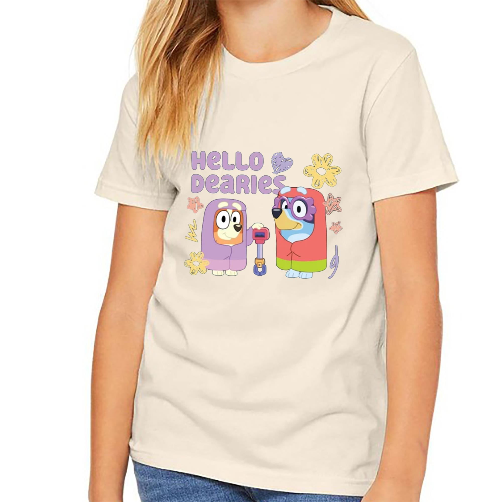 Bluey Hello Dearis Message With Smiling Cartoon Pup, Cute And Cheerful ...