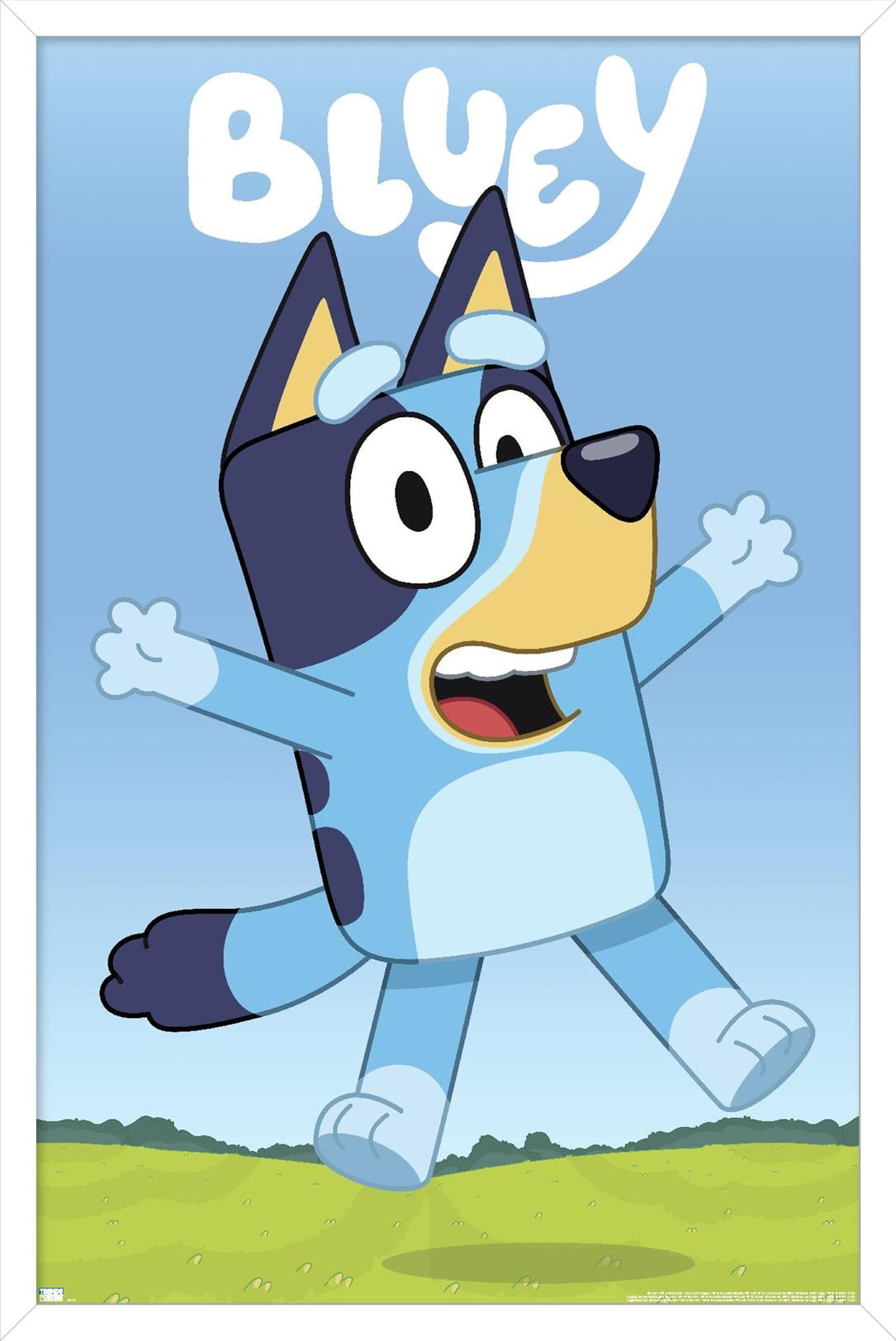 Bluey - Hey Wall Poster, 14.725" x 22.375" Framed - Walmart.com