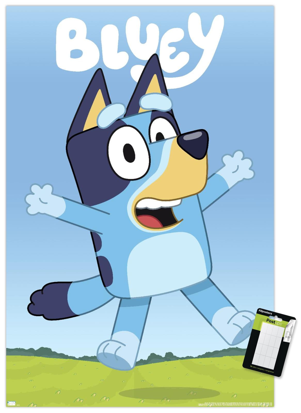 Bluey - Hey Wall Poster, 22.375" x 34" - Walmart.com
