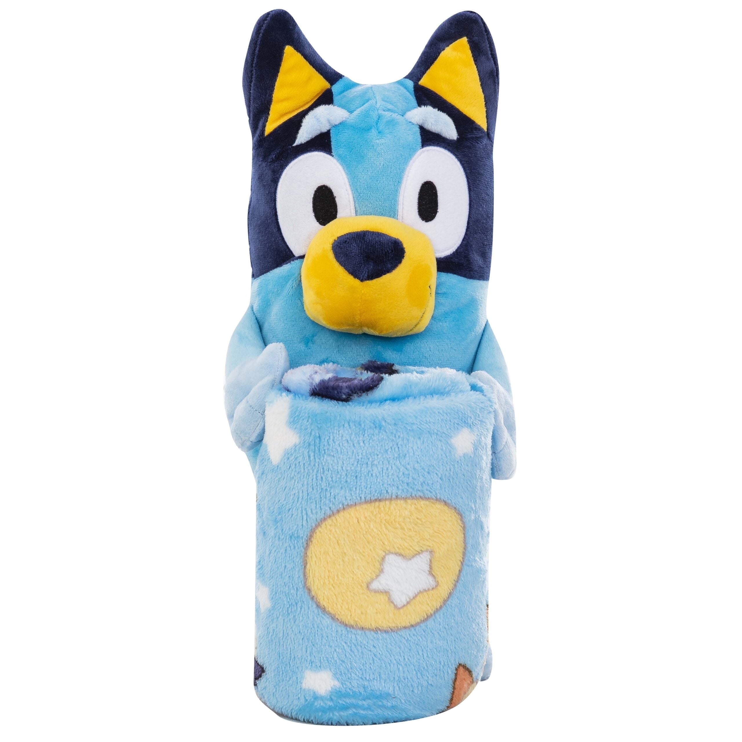 Bluey Hooray Silk Touch Throw Blanket with Plush Hugger - Walmart.com