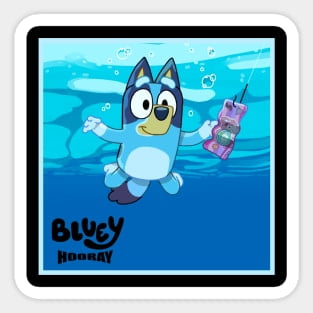Bluey Hooray Sticker Bluey Stickers For Kids, Bluey Stickers Party ...