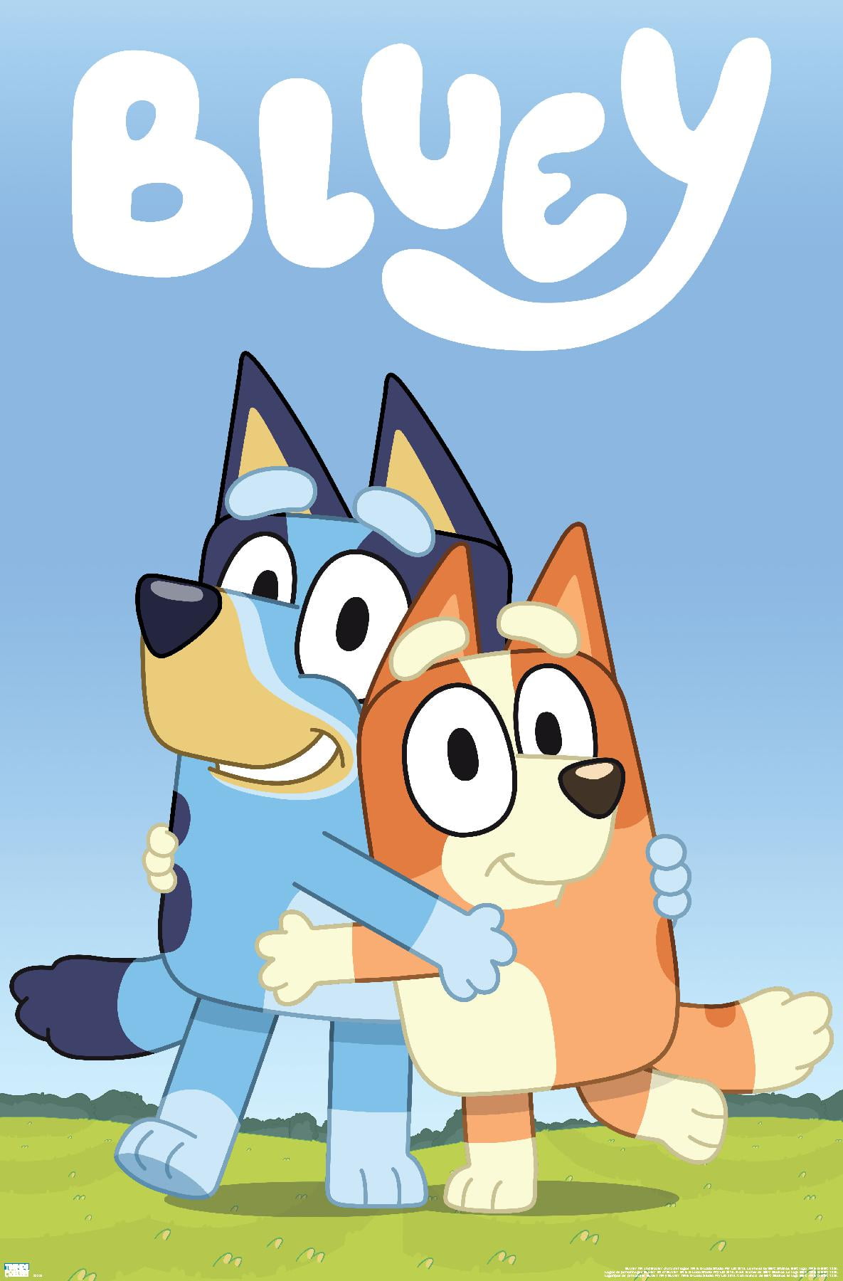Bluey - Hug Wall Poster, 22.375" x 34" - Walmart.com