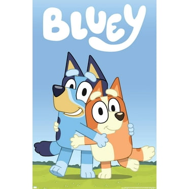 Bluey - Grid Wall Poster with Magnetic Frame, 22.375" x 34" - Walmart.com